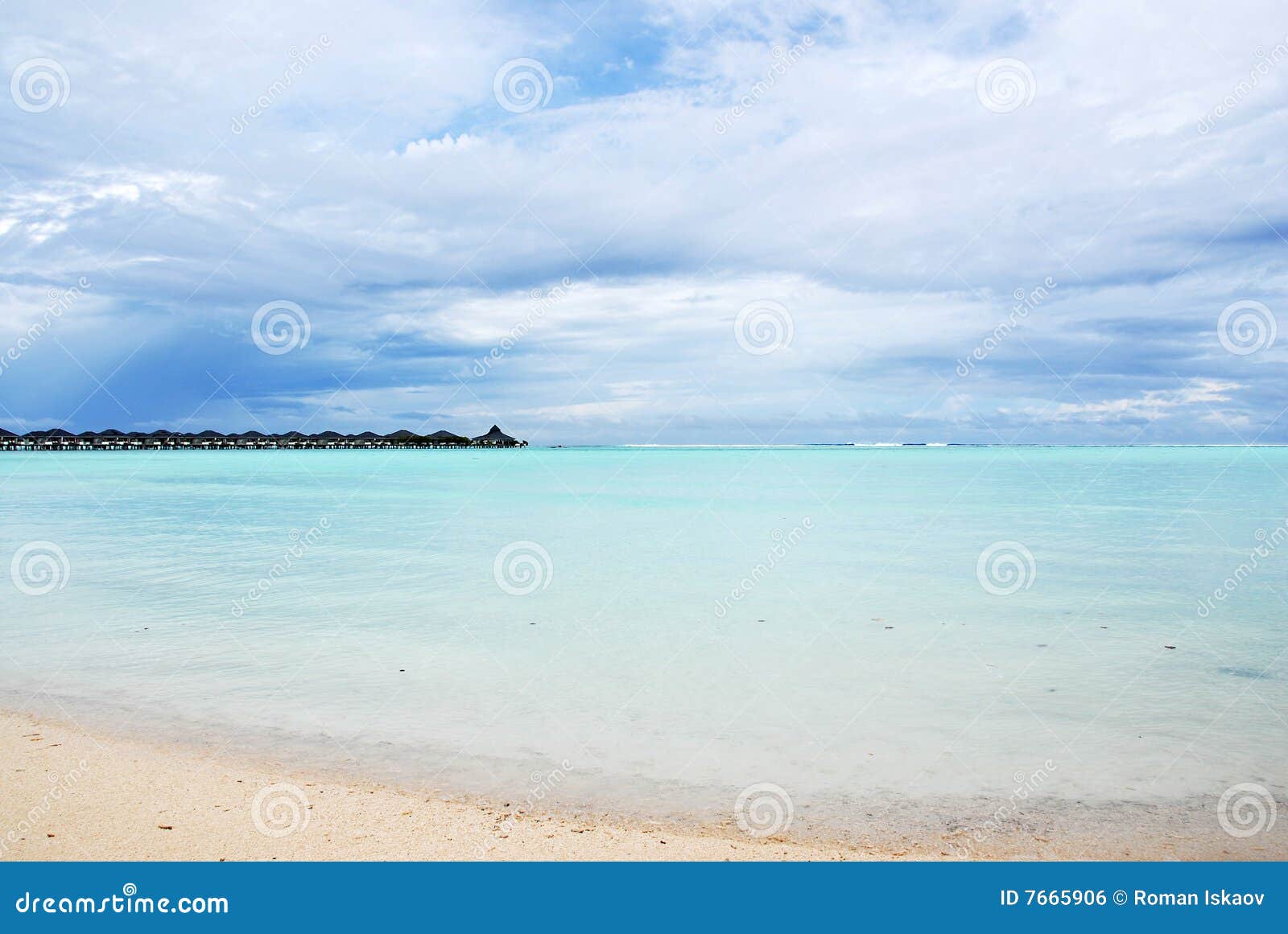 The Side of Water Bungalows-3 Stock Photo - Image of heaven, ocean: 7665906