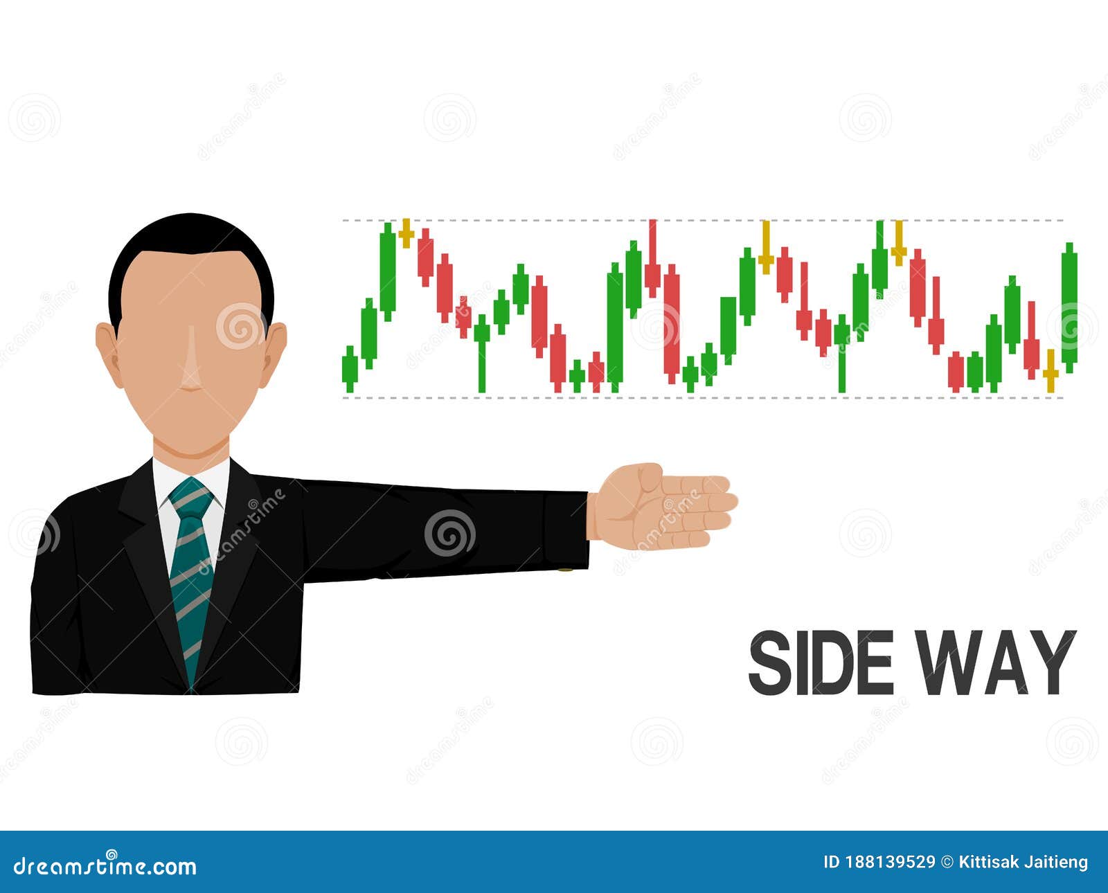 Side way stock vector. Illustration of sideway, chart - 188139529