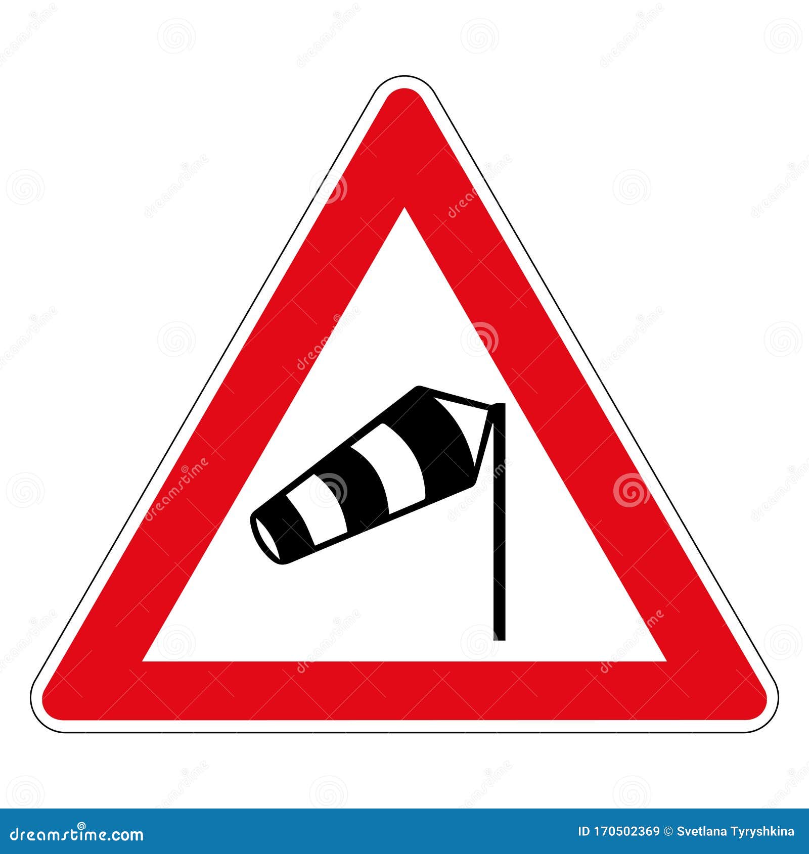 117 Side Wind Road Sign of Germany Stock Vector - Illustration of gust ...