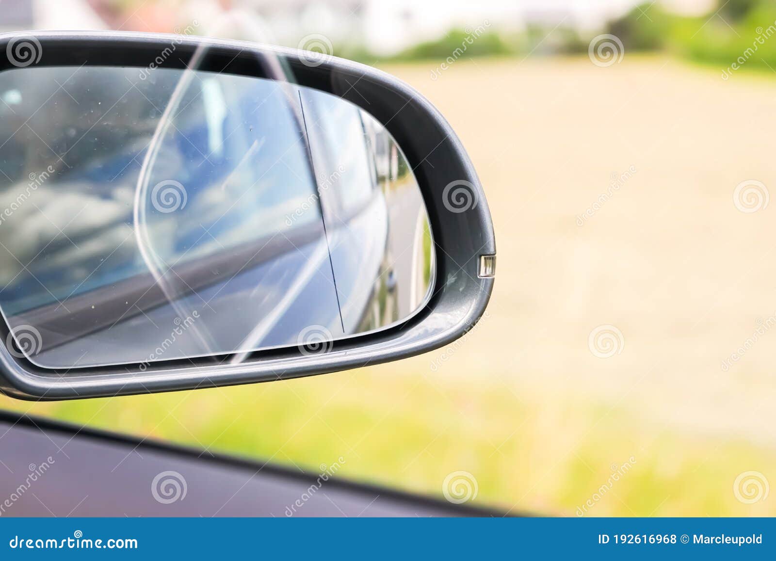 Car wing mirror stock photo. Image of road, rear, automobile - 192616968