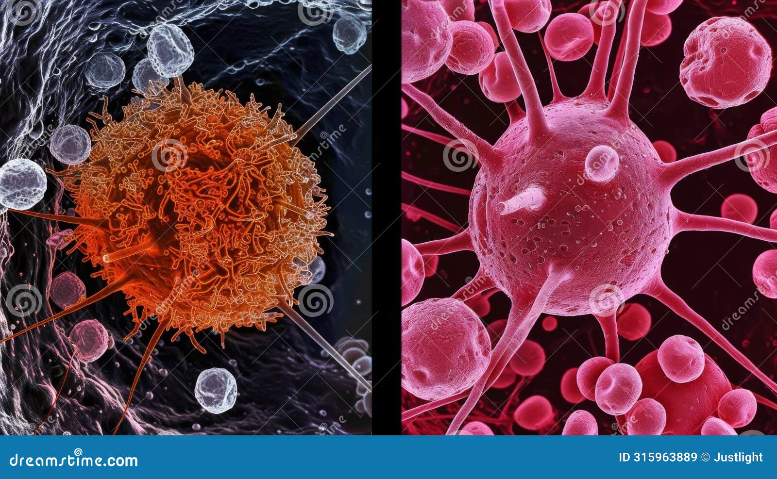 A Sidebyside Comparison of a Normal Red Cell and a Cancerous Red Cell ...