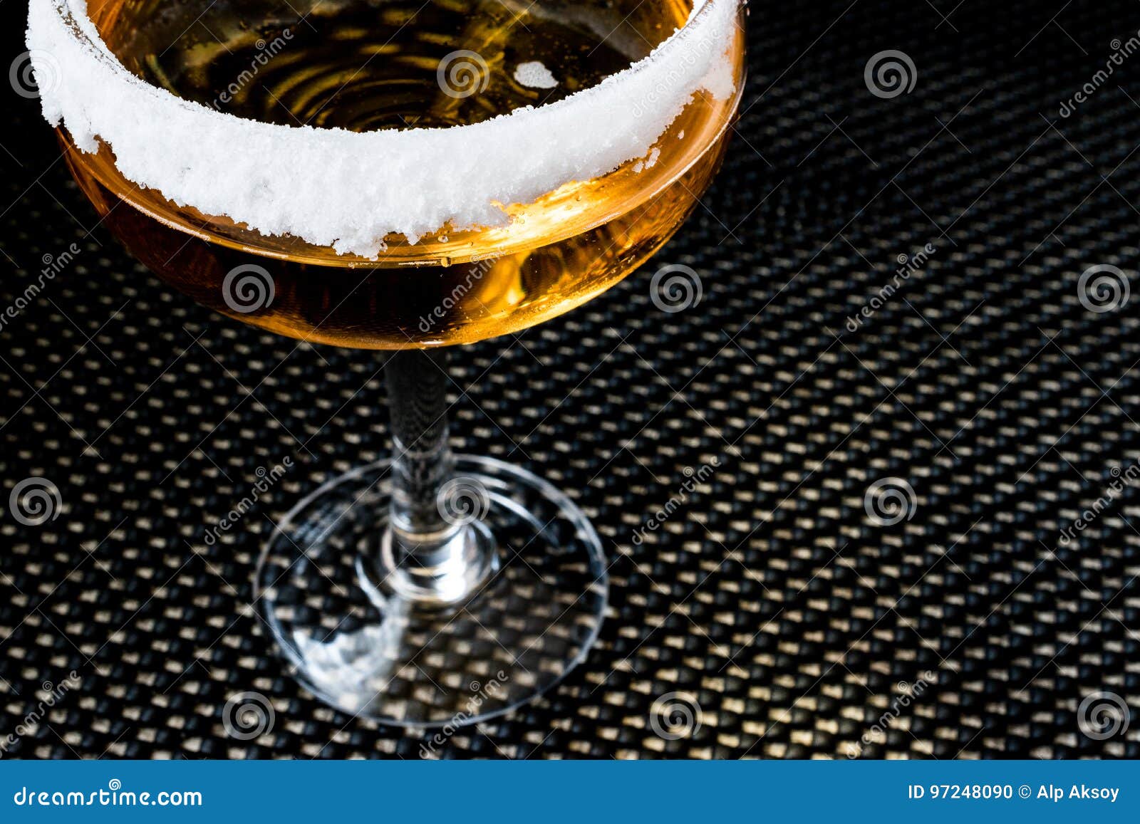 Sidecar Cocktail with a Sugar Rim. Stock Photo - Image of lemon ...
