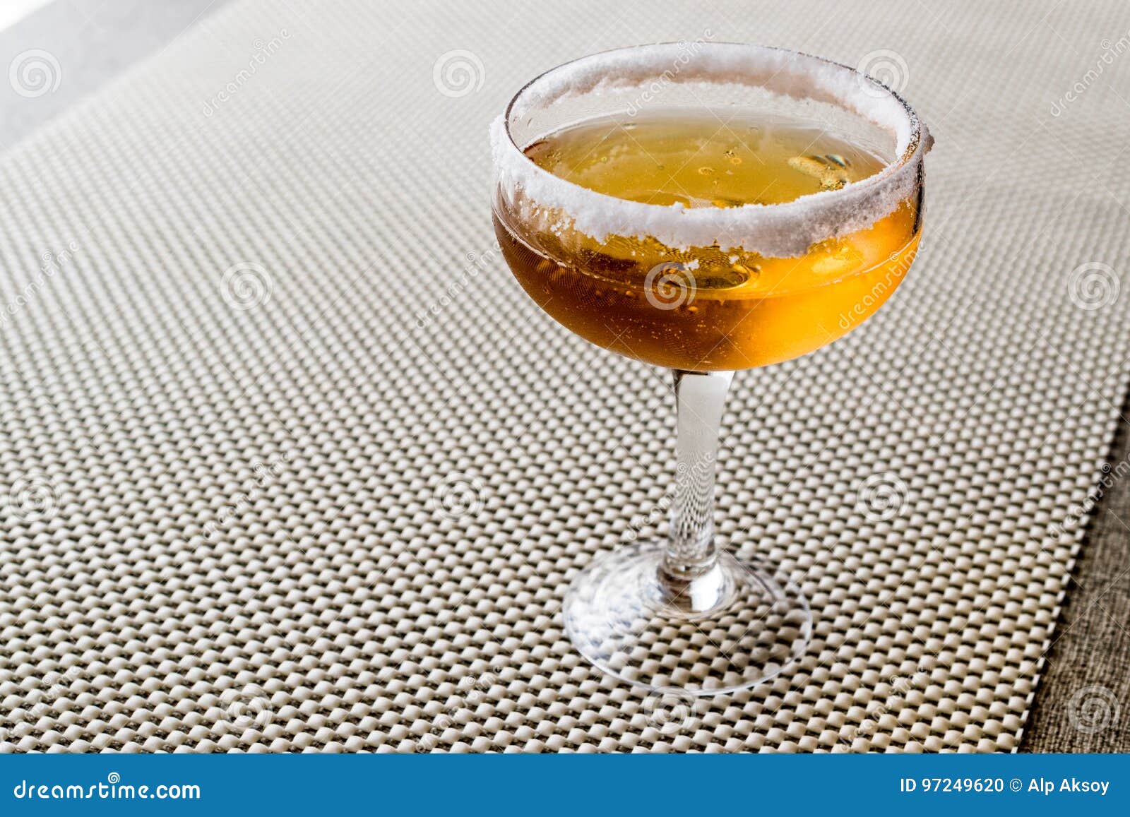 Sidecar Cocktail with a Sugar Rim. Stock Photo - Image of cold, fruit ...