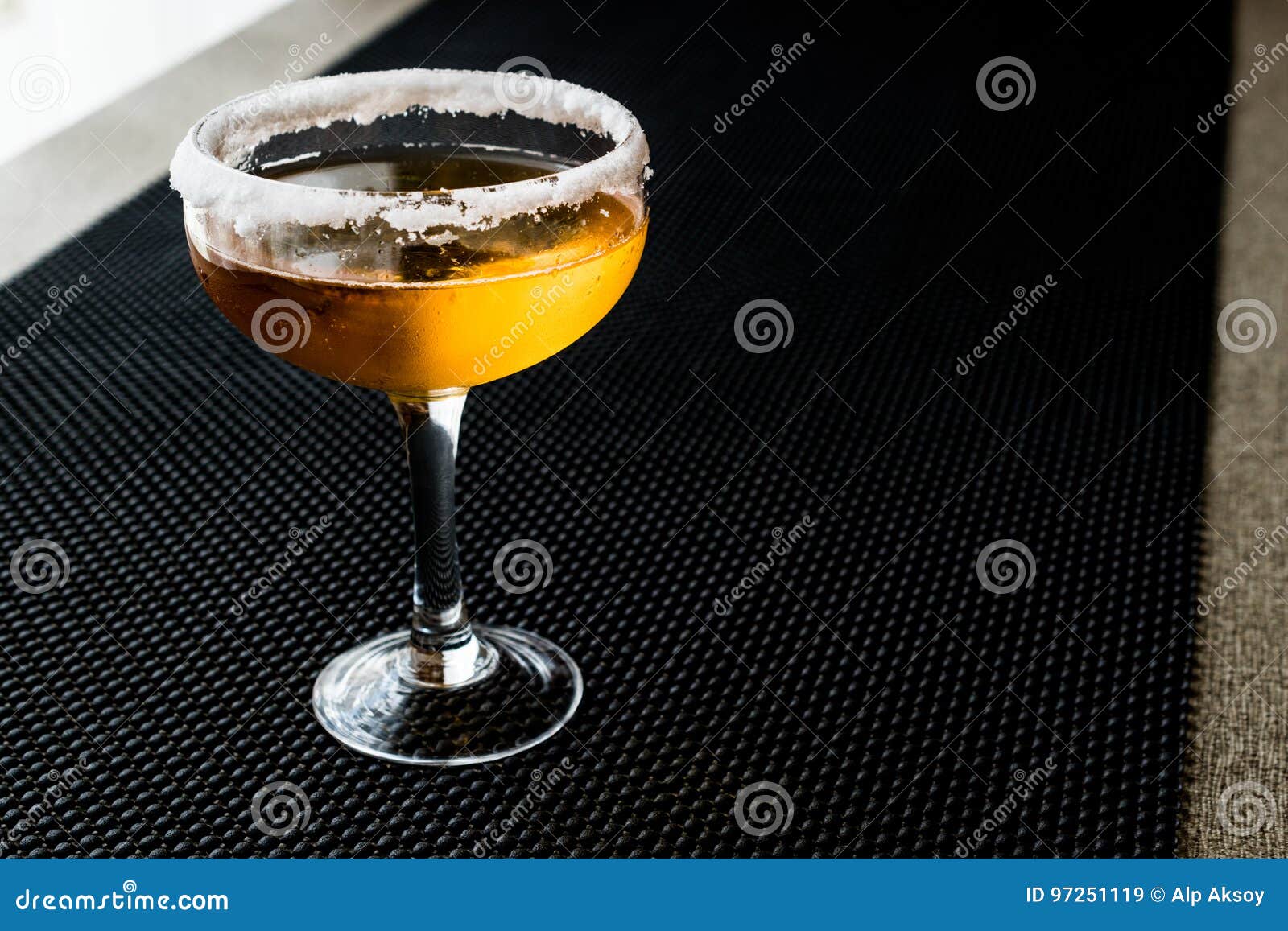 Sidecar Cocktail with a Sugar Rim. Stock Image - Image of apple ...