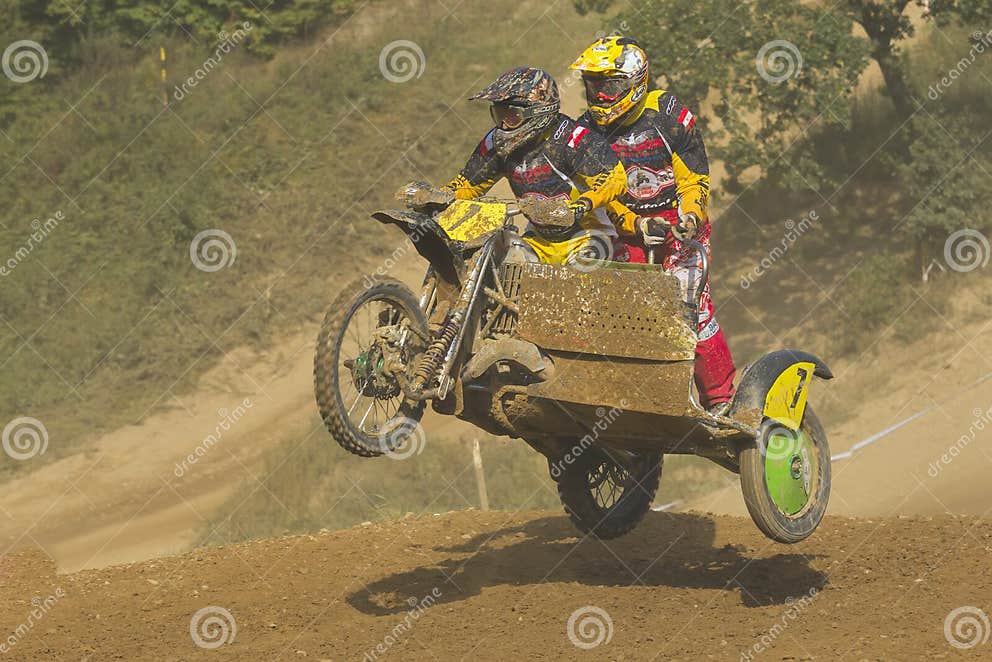 Sidecar cross race editorial photo. Image of czech, race - 21281736