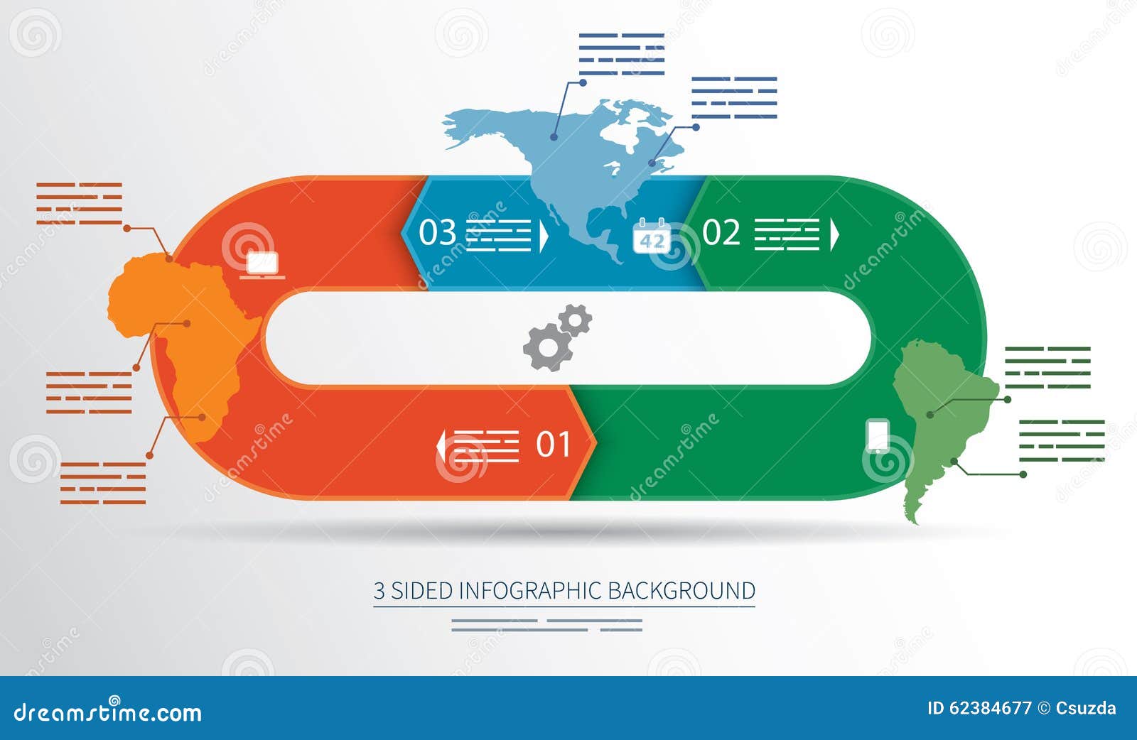2 Sided Infographics Background Vector Illustration | CartoonDealer.com ...