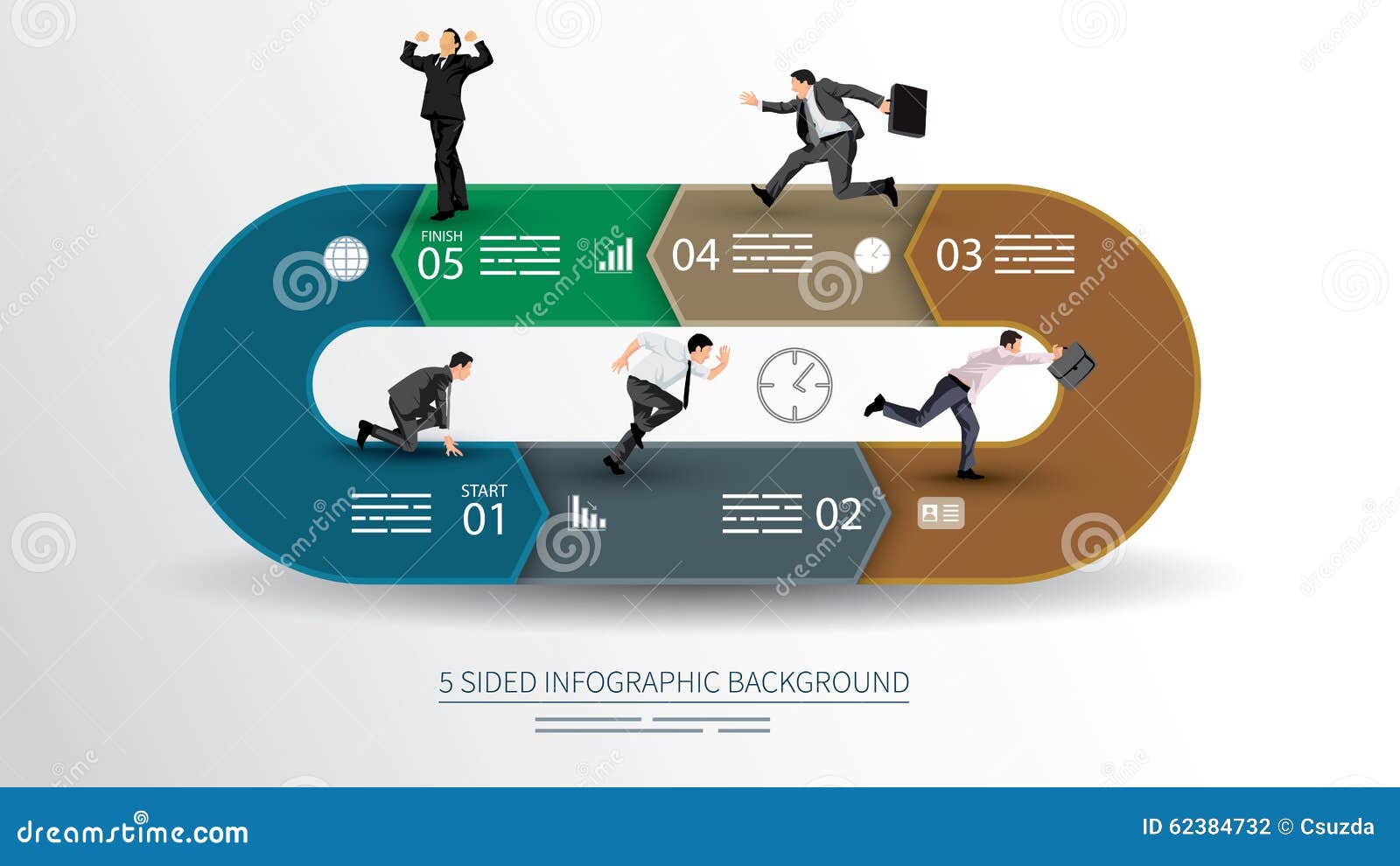 2 Sided Infographics Background Vector Illustration | CartoonDealer.com ...