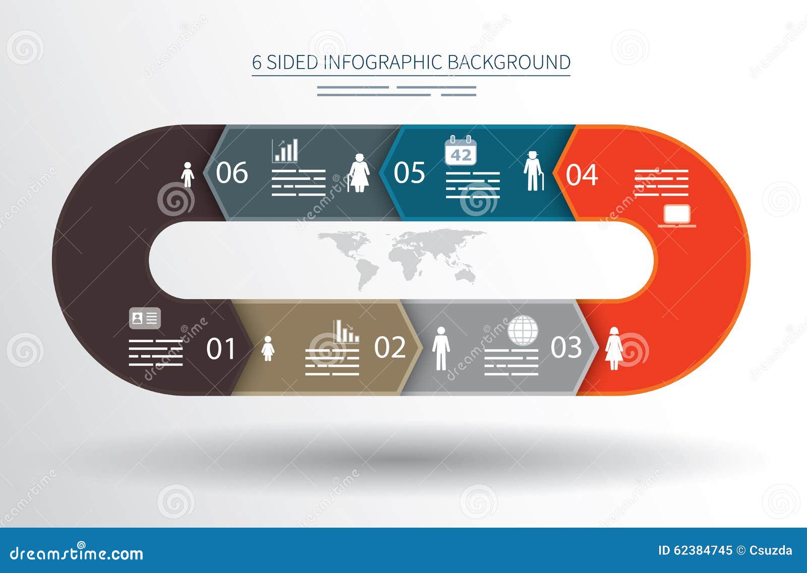 2 Sided Infographics Background Vector Illustration | CartoonDealer.com ...