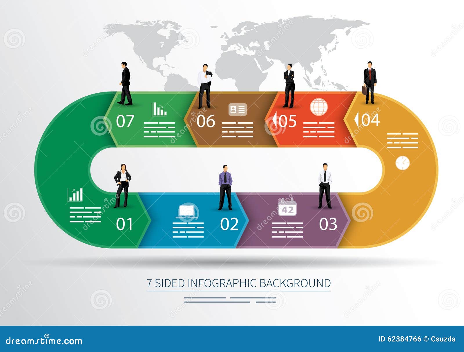 2 Sided Infographics Background Vector Illustration | CartoonDealer.com ...