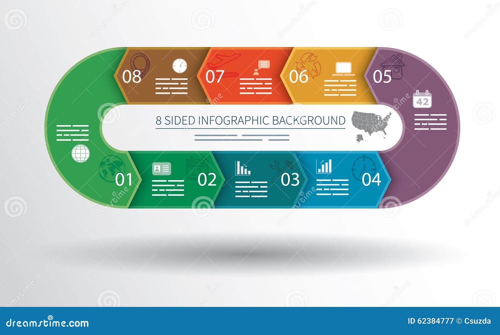 2 Sided Infographics Background Vector Illustration | CartoonDealer.com ...