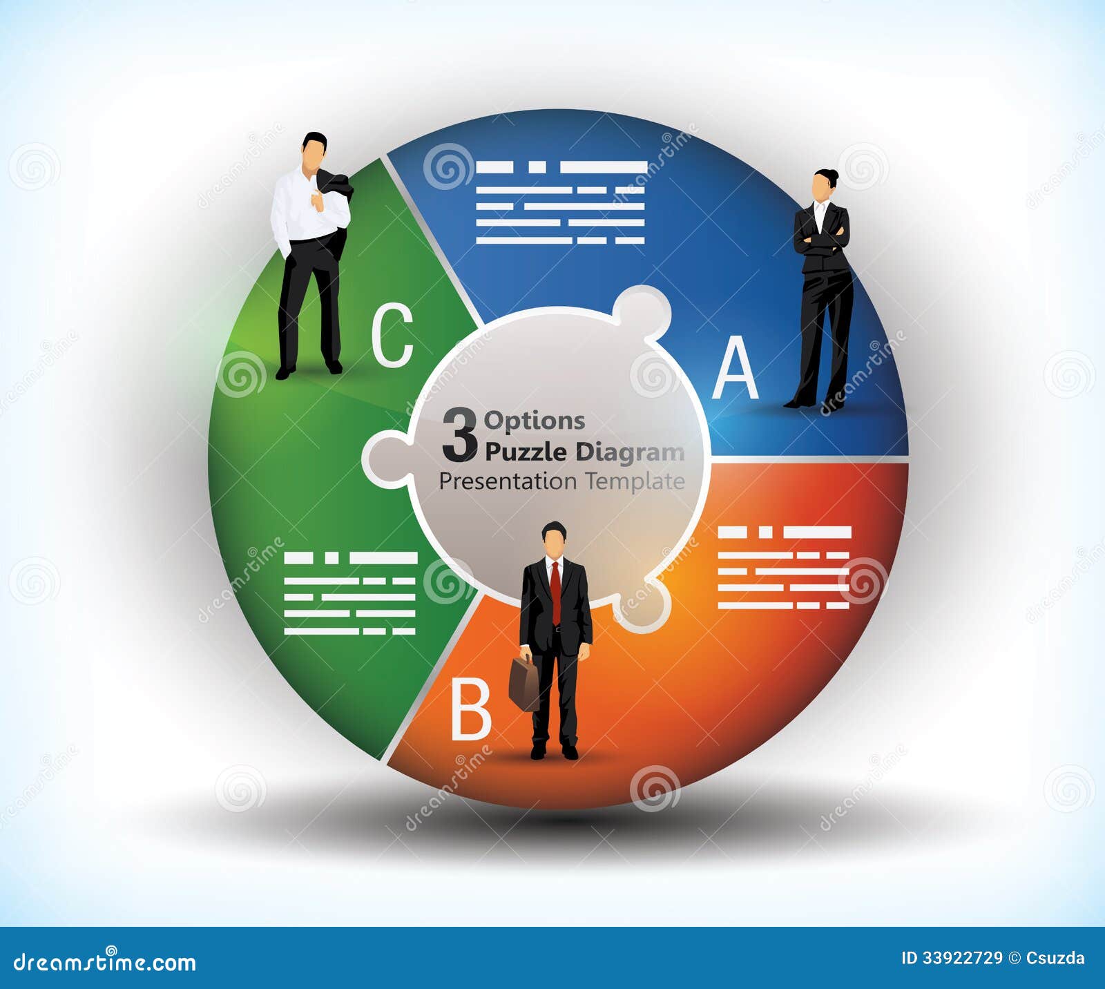 3 Sided Wheel Chart Cartoon Vector | CartoonDealer.com #33922729
