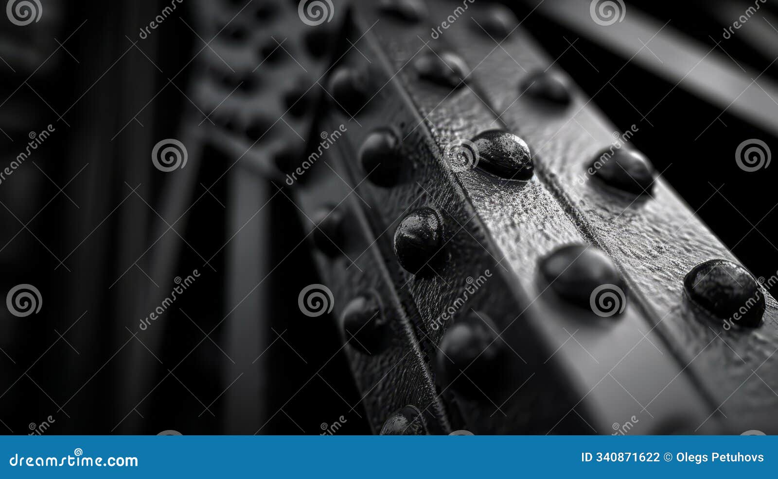 Sides Display Rows of Rivets and Their Corresponding Holes Stock ...