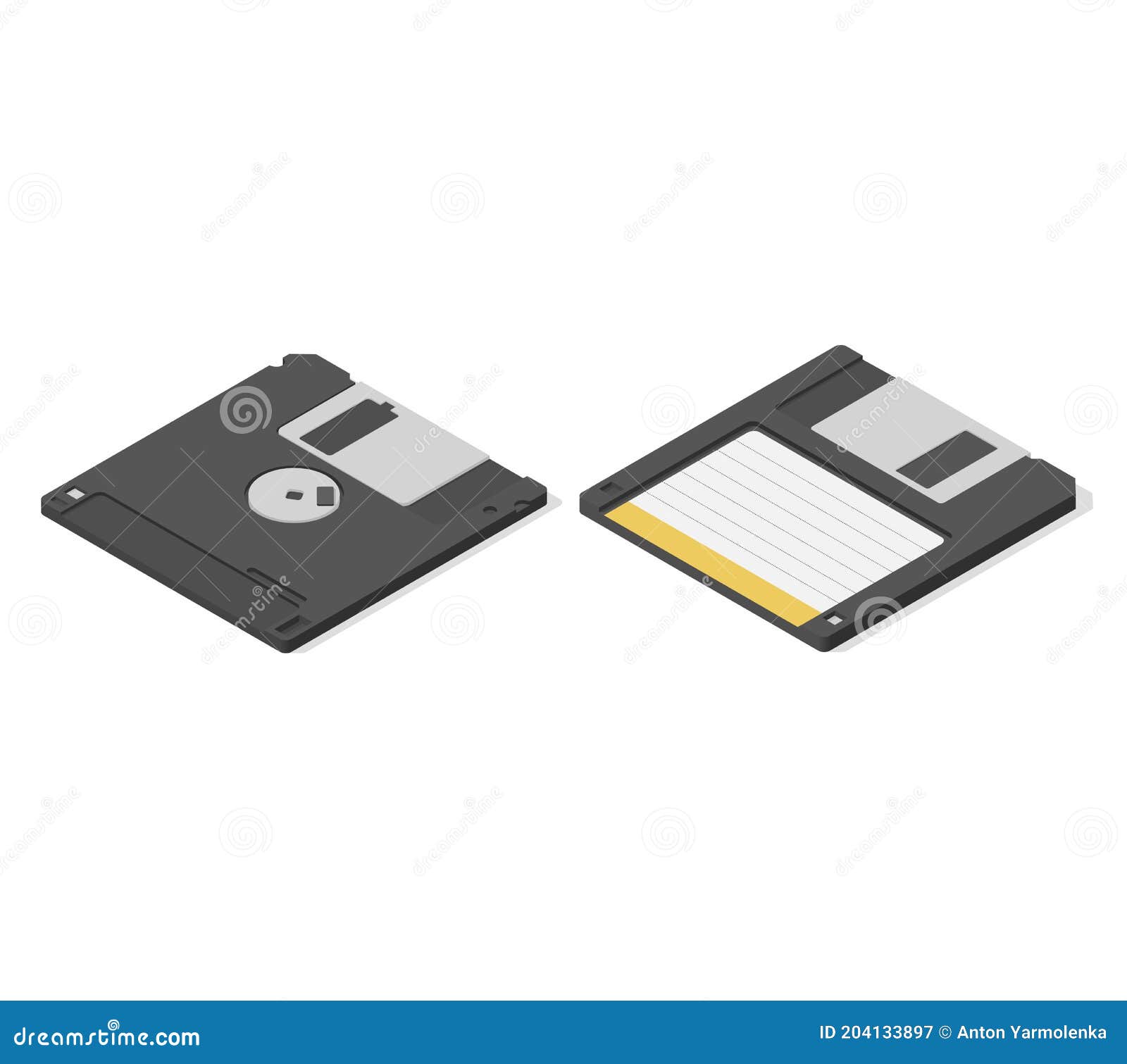 Floppy Disc Cartoon Vector | CartoonDealer.com #39800719