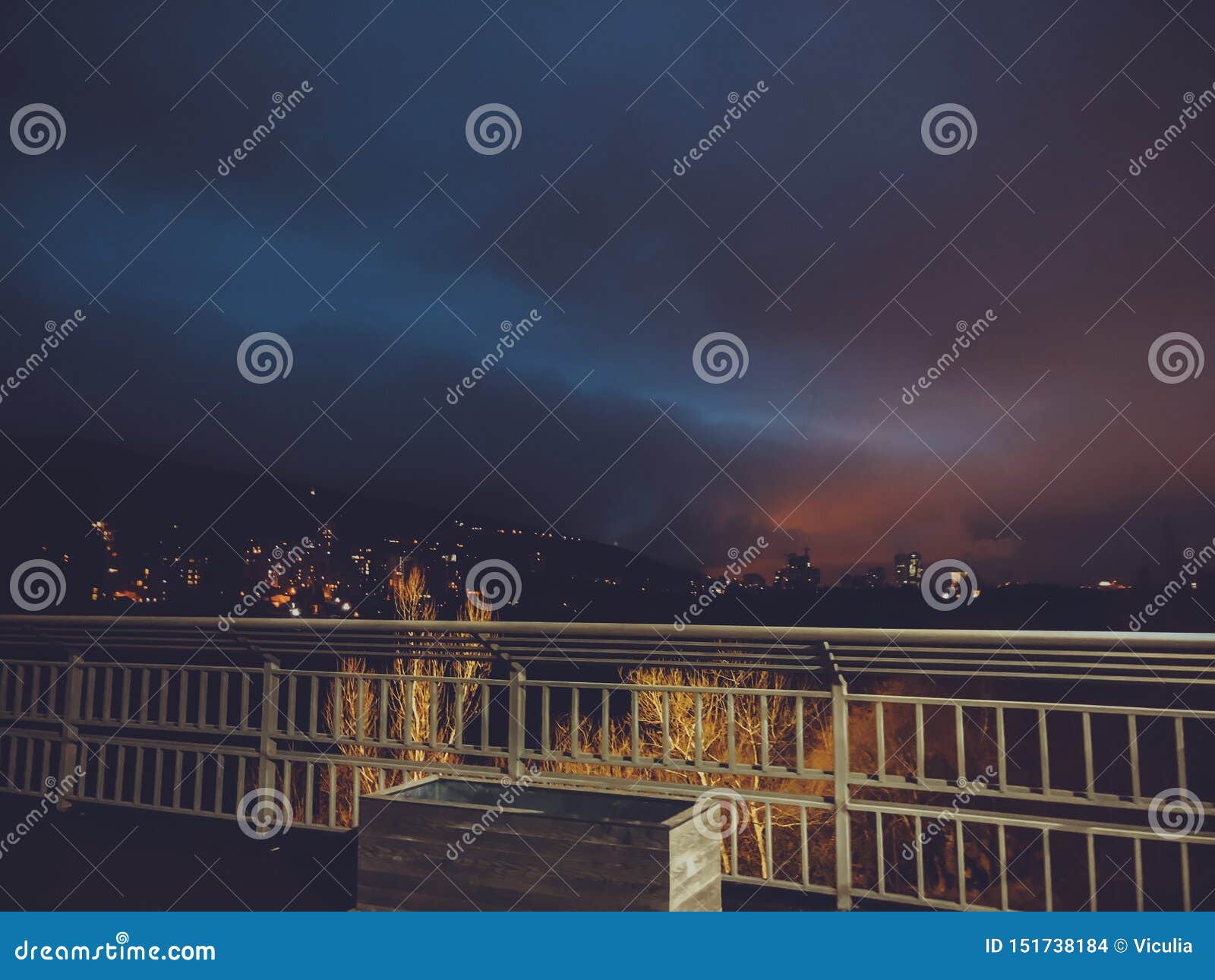Sidewalk Area Going Through A Cable-stayed Bridge With Big Steel Cables ...