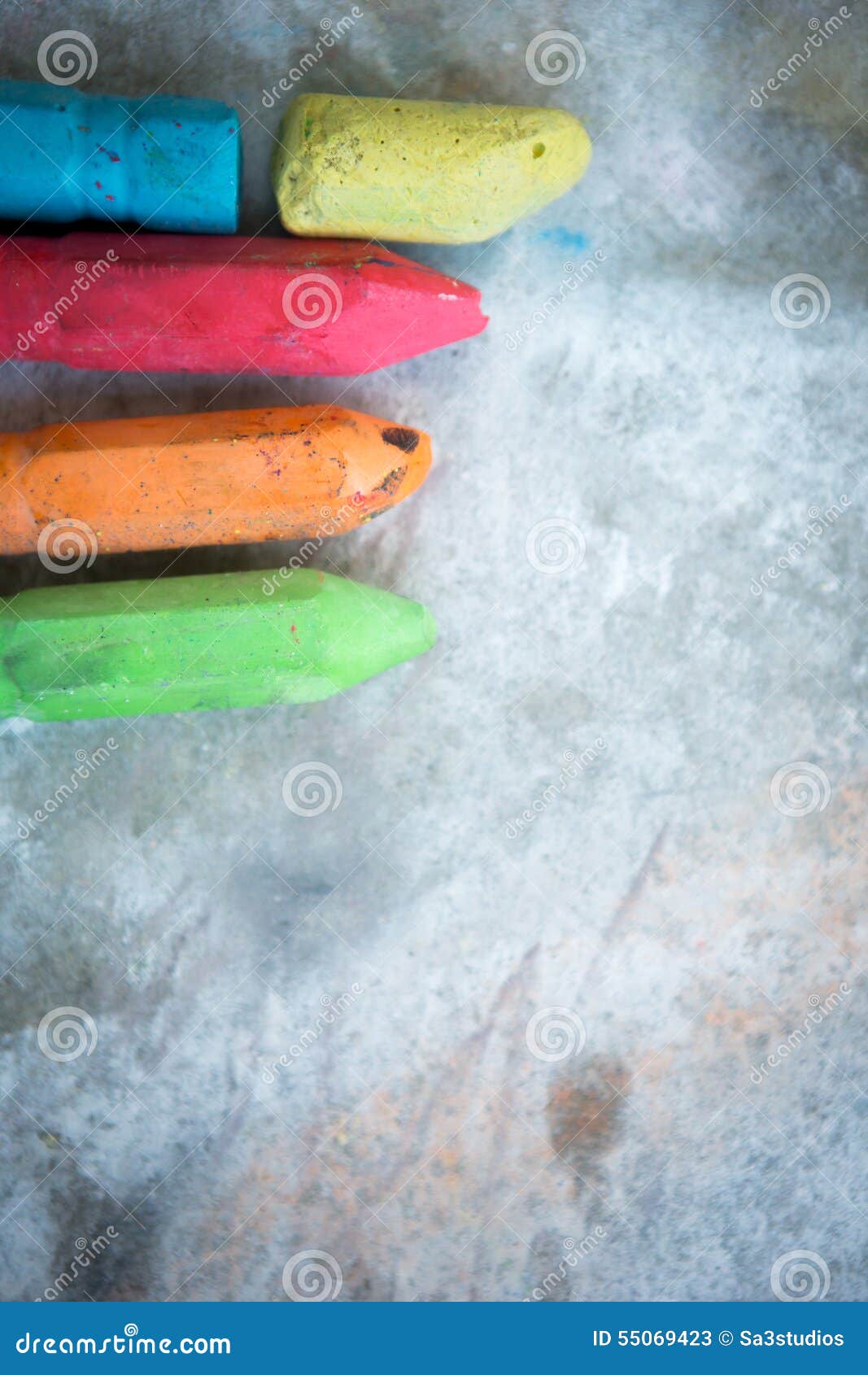 Sidewalk Chalk on Concrete Texture Stock Image - Image of kids, summer ...