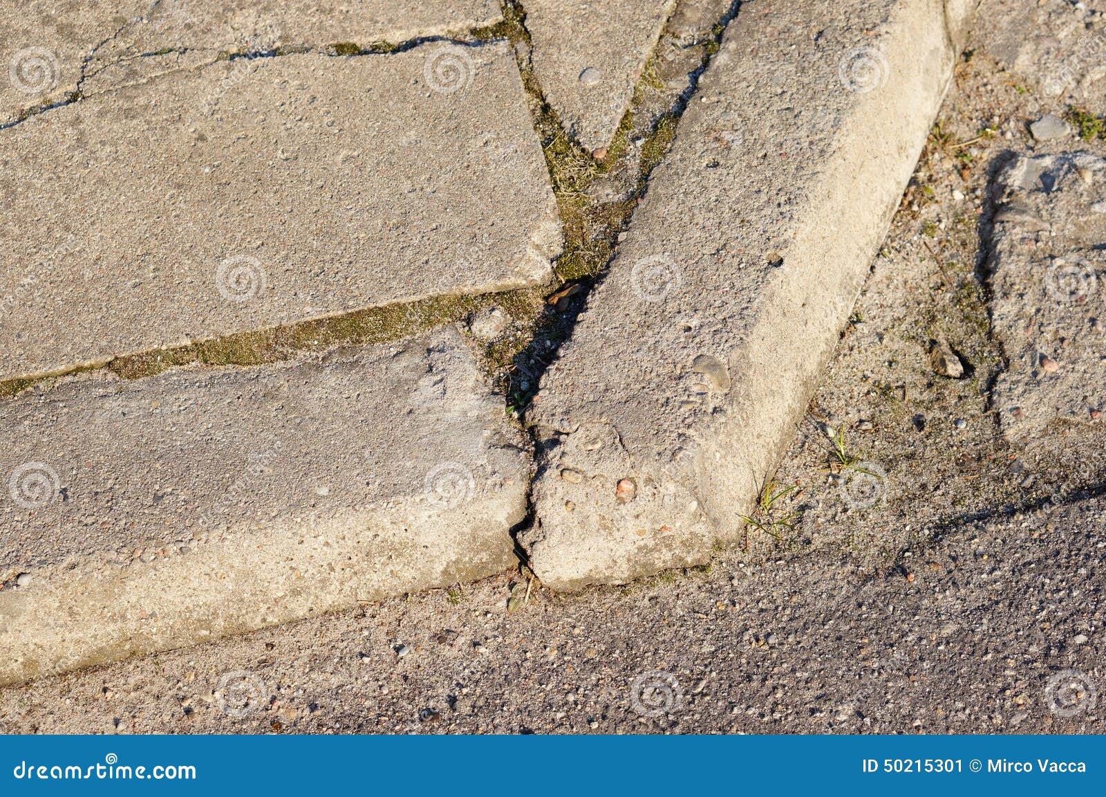 Sidewalk corner stock image. Image of damaged, sidewalk - 50215301