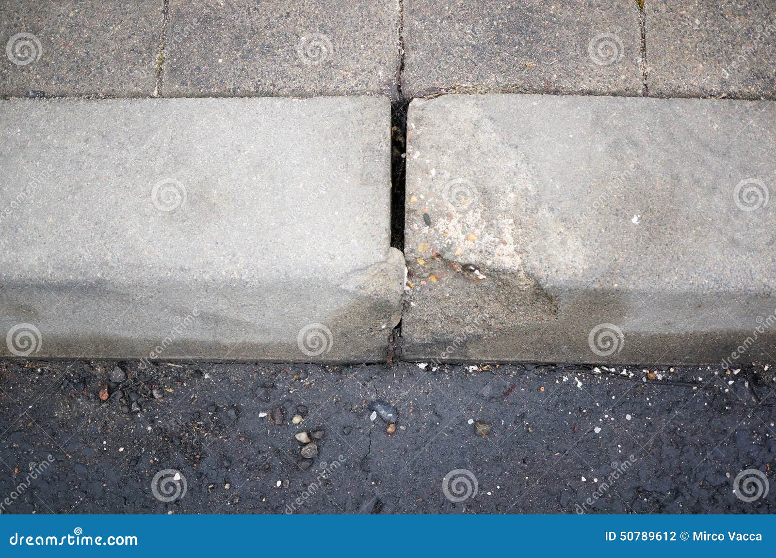 Sidewalk edge stock photo. Image of damaged, stone, sidewalk - 50789612
