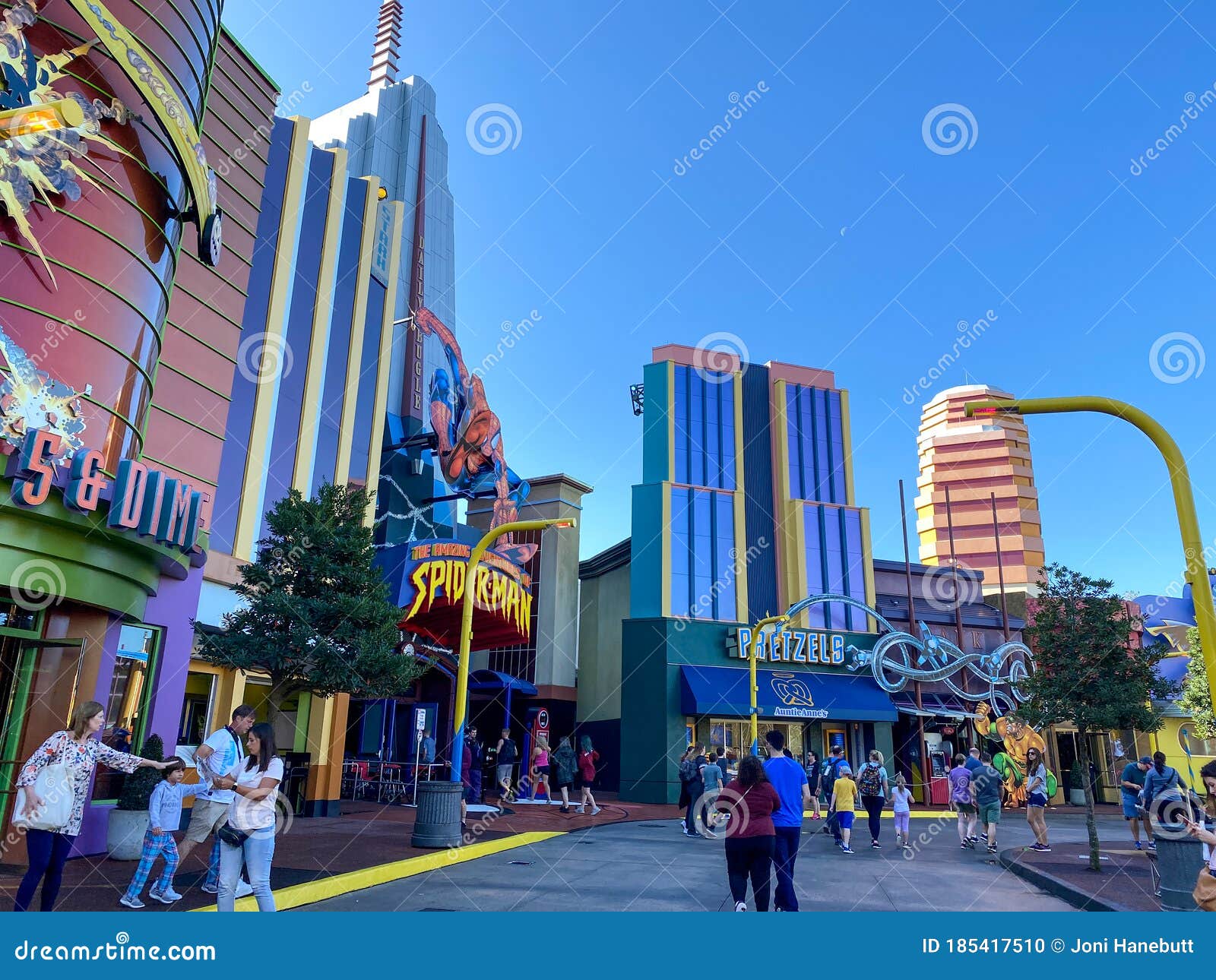 The Sidewalk in Front of the Marvel Area at Universal Studios Resort ...