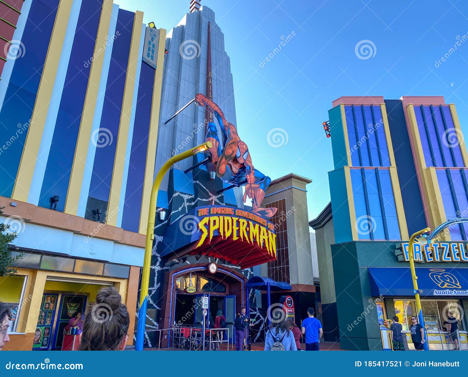 The Sidewalk in Front of the Marvel Area at Universal Studios Resort ...