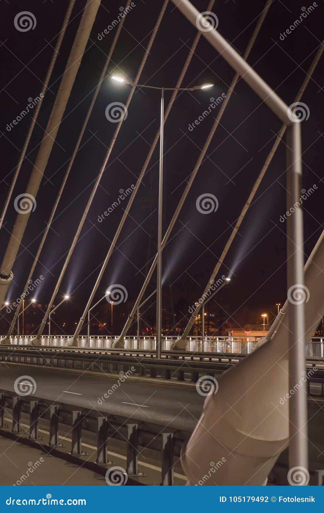 Sidewalk and Highway Going through Bridge Editorial Photography - Image ...