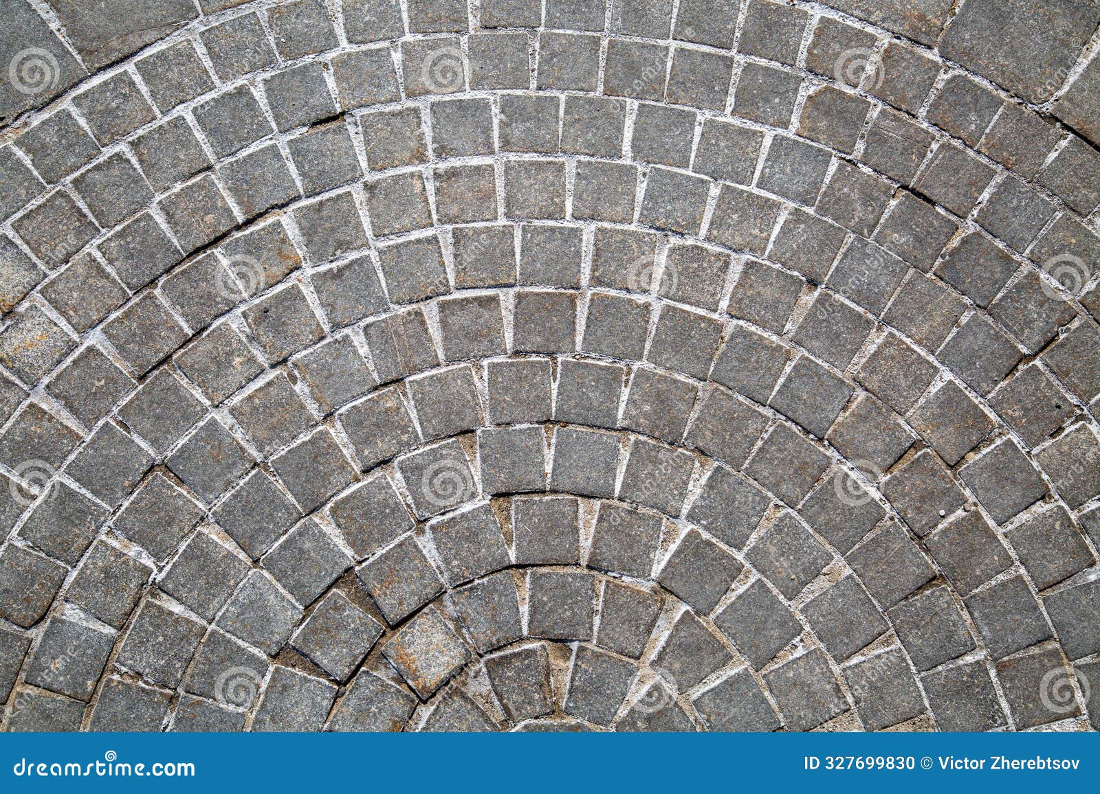 The Sidewalk is Made of Natural Stone Paving Stones of a Square Shape ...