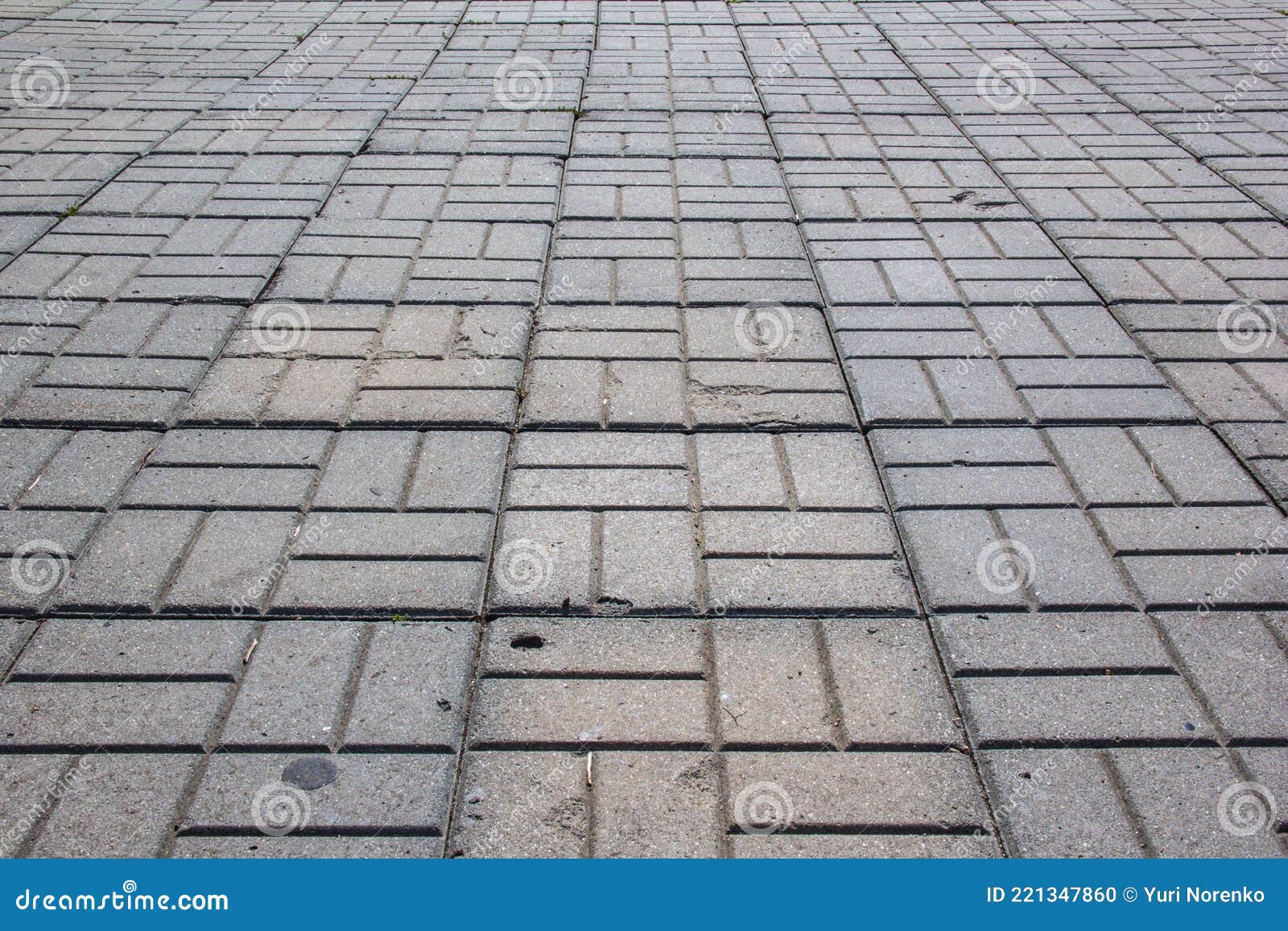The Sidewalk is Paved with Square Decorative Tiles Stock Photo - Image ...