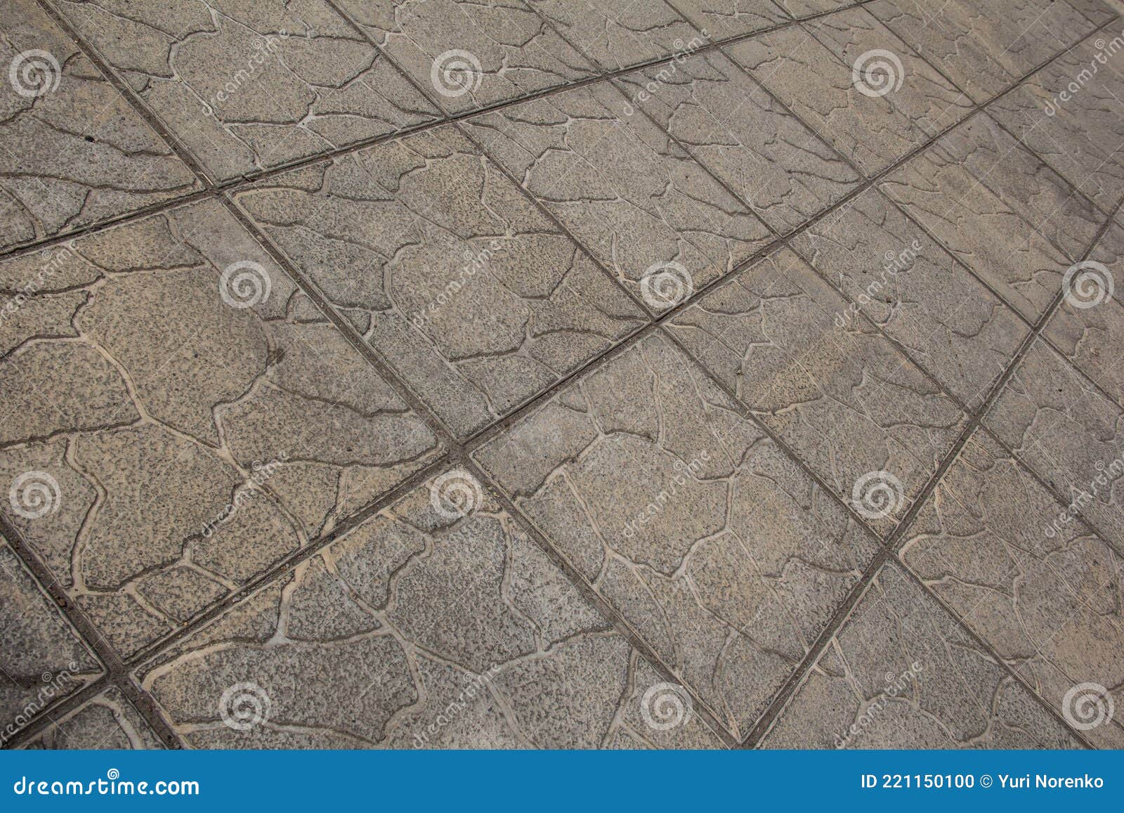 The Sidewalk is Paved with Square Decorative Tiles Stock Photo - Image ...