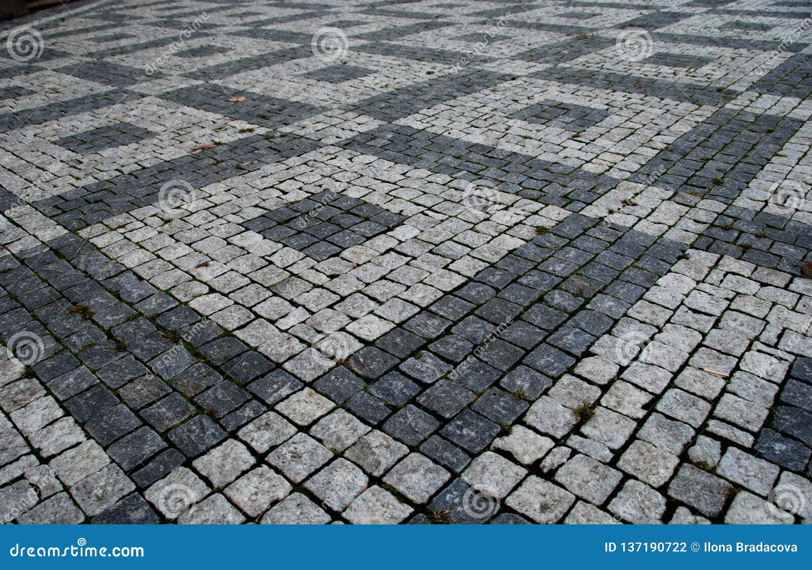 A Sidewalk from Paving Blocks Stock Photo - Image of walkway, texture ...