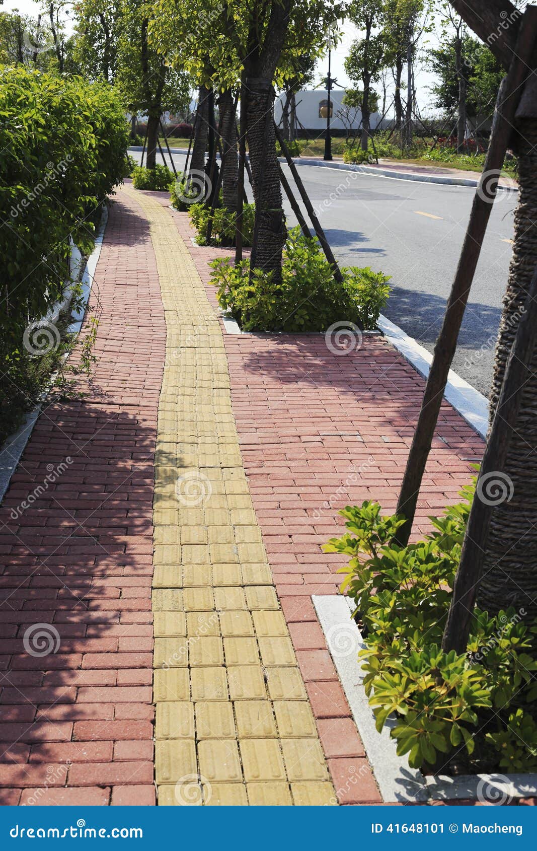 Sidewalk stock image. Image of city, sidewalks, track - 41648101