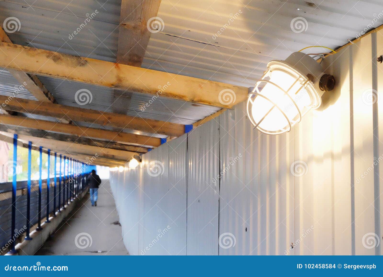 The sidewalk scaffolding stock photo. Image of protection - 102458584