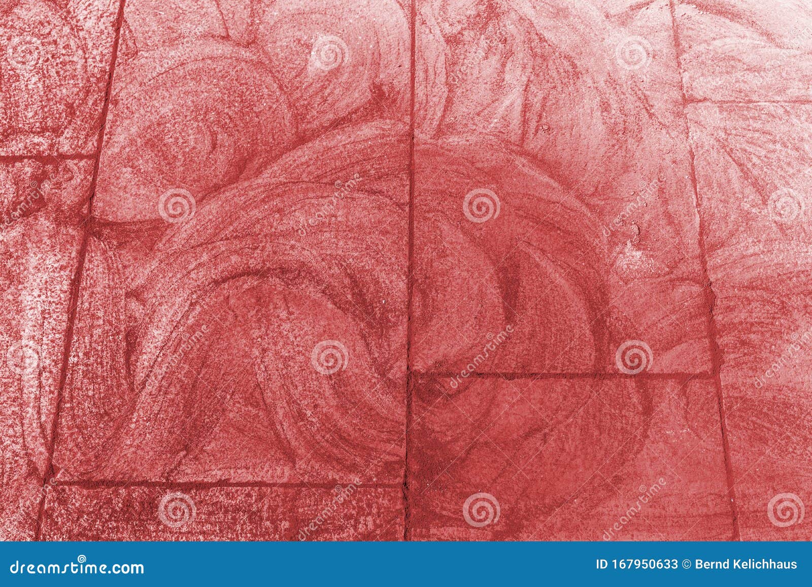 Sidewalk Slabs Painted with Red Chalk Stock Image - Image of backdrop ...