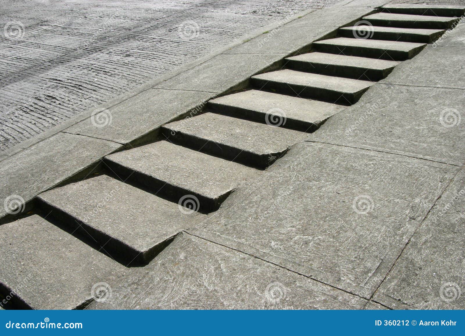 Sidewalk Stairs stock photo. Image of hill, diagonal, concrete - 360212