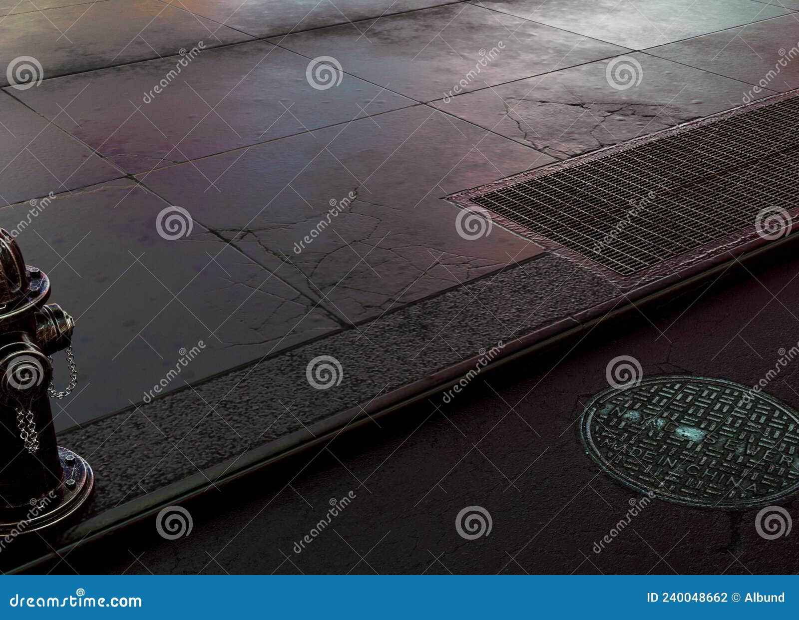 Sidewalk and Street Backdrop Stock Photo - Image of concrete, drive ...