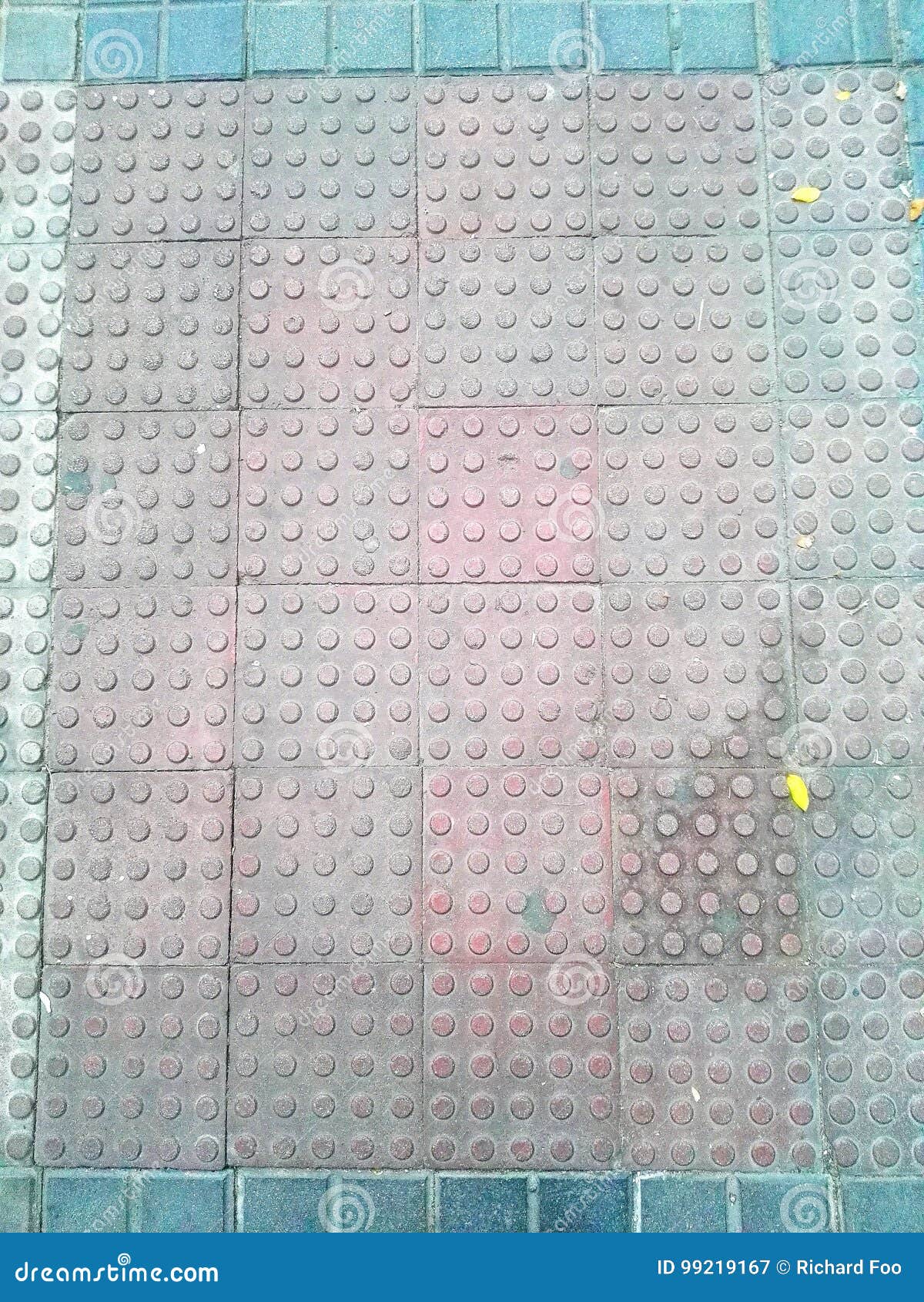 Crossroad With Tactile Paving For Visually Impaired Pedestrians Social ...