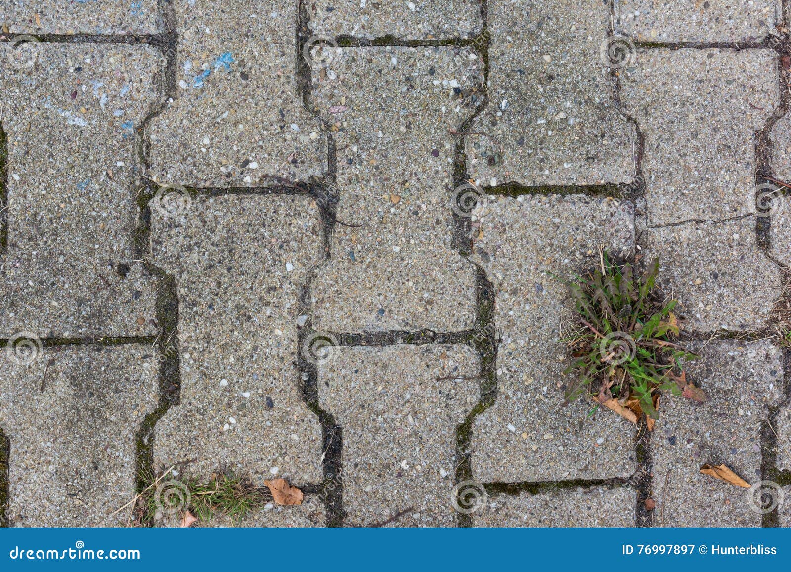 Sidewalk Tile Concrete Stone Rough Grey Texture Weed Outdoors Stock ...