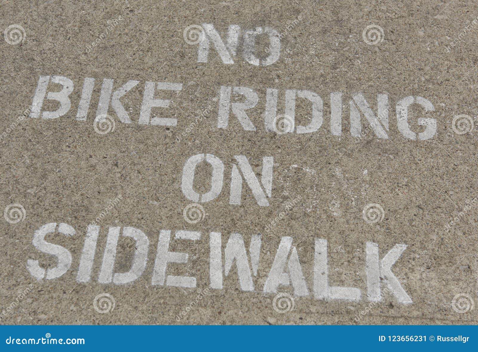 Sidewalk warning sign stock image. Image of warning - 123656231