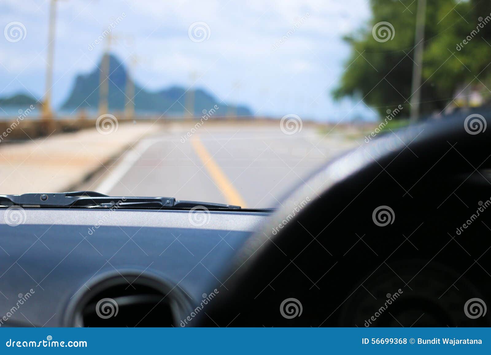 The Sideway Beach in the Car Stock Photo - Image of rocks, blue: 56699368