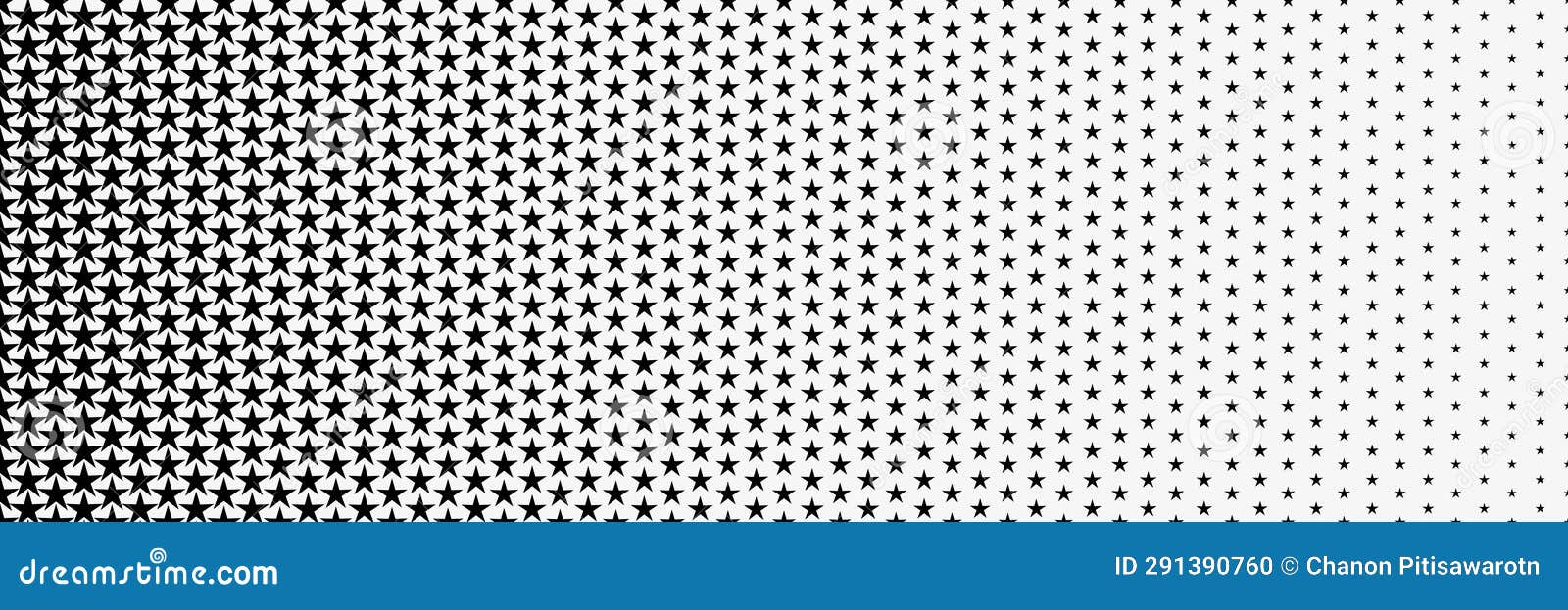 Stars Halftone Pattern Vector Checkered Star Shapes Border Blue Abstract Texture | CartoonDealer ...
