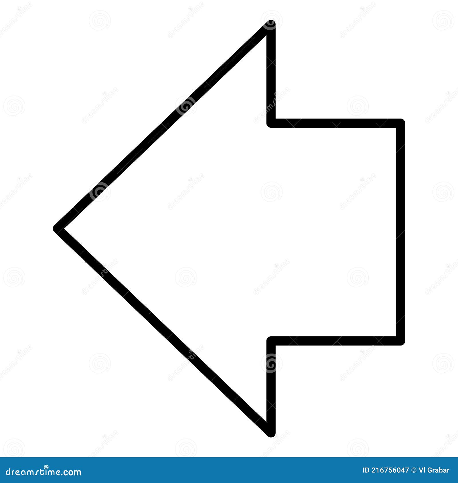 Sideways Arrow Icon. Left Icon Stock Illustration - Illustration of ...