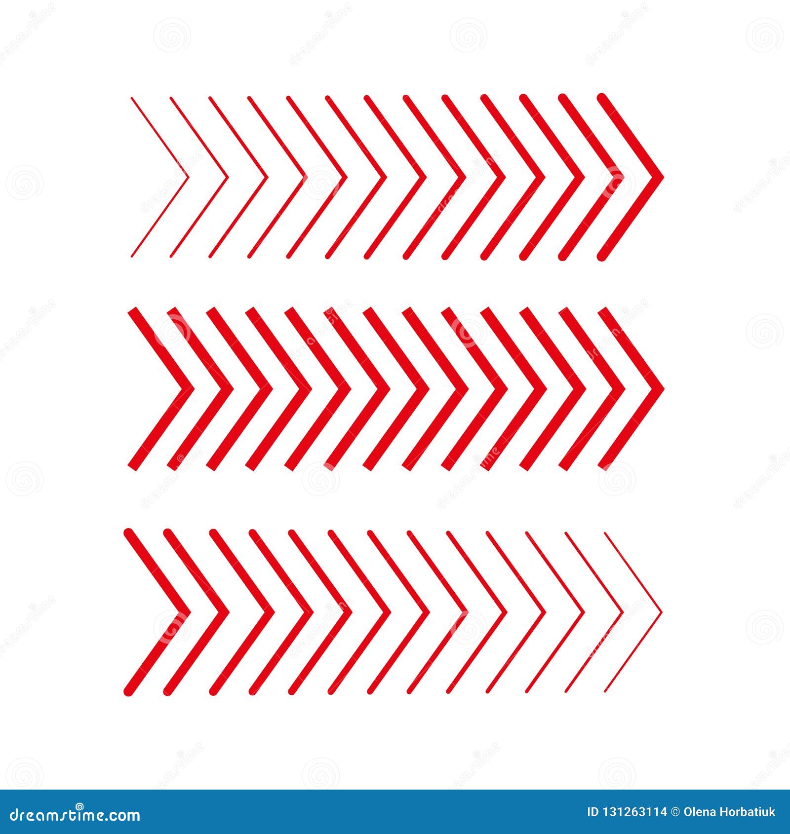 Sideways Set . Linear Signs Collection. Arrow Design .four Elements for ...