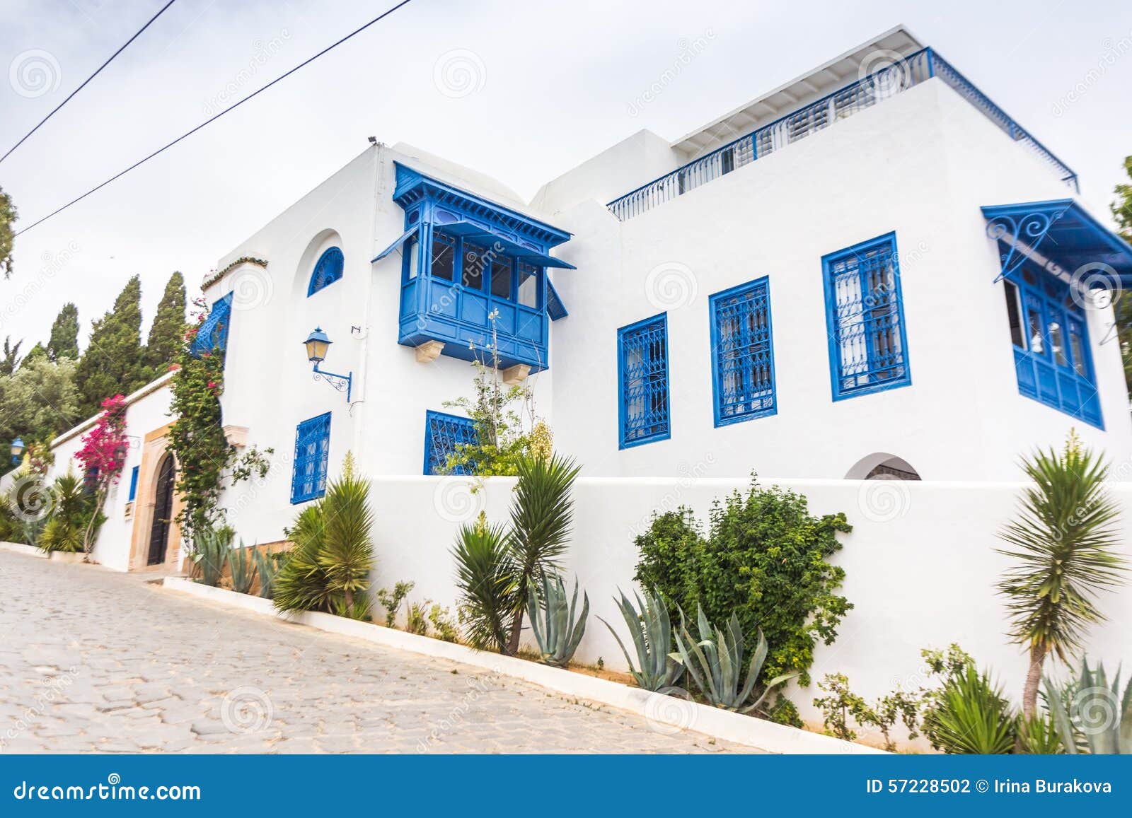 Sidi Bou Said, Tunisia stock photo. Image of blue, beautiful - 57228502