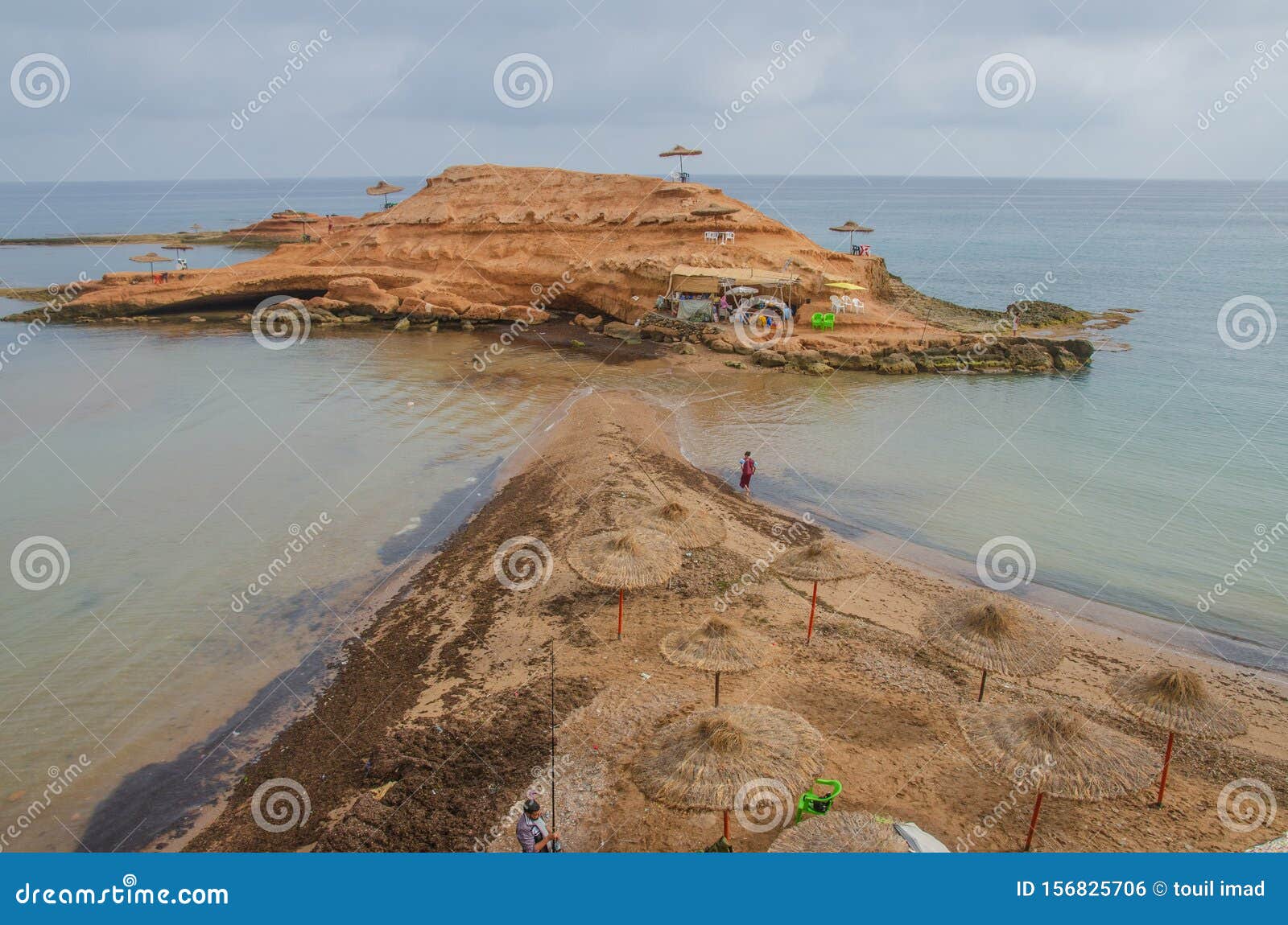 Sidi El Bachir Beach in a Beautiful Summer Day in Morocco Editorial ...