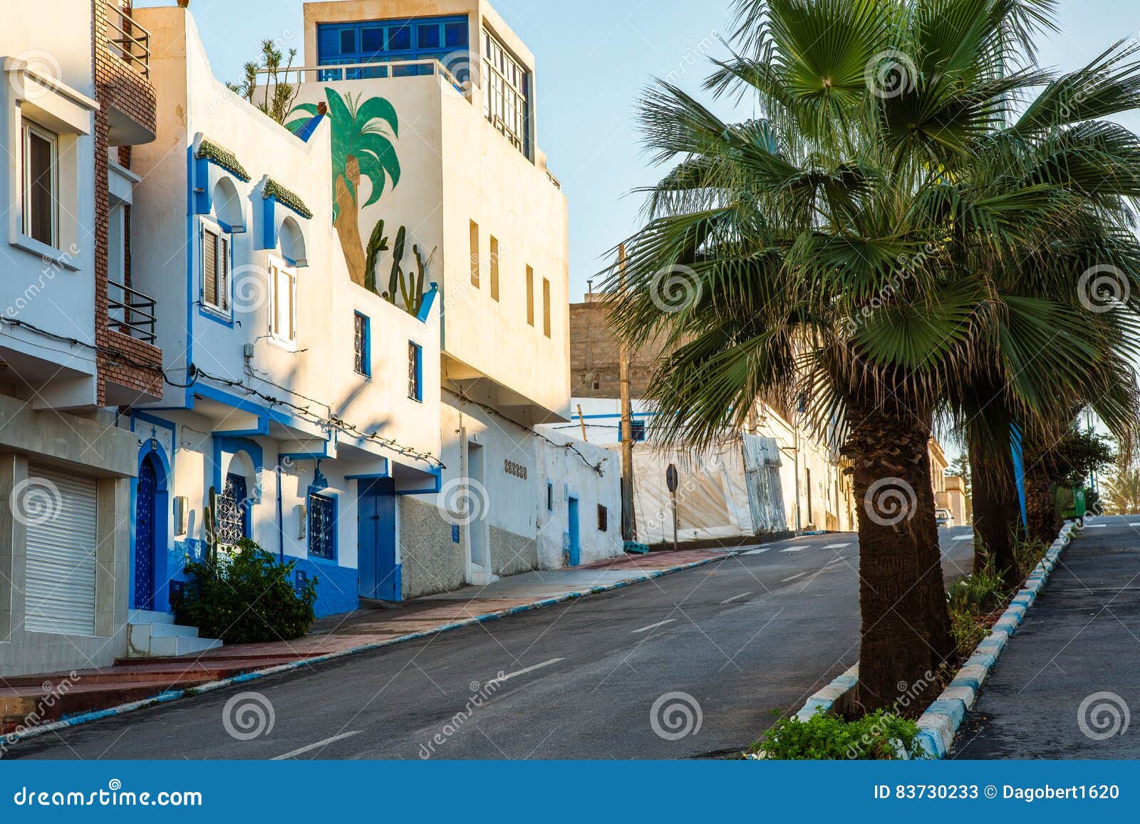 Sidi Ifni on the Coast of Morocco Stock Image - Image of area, facade ...