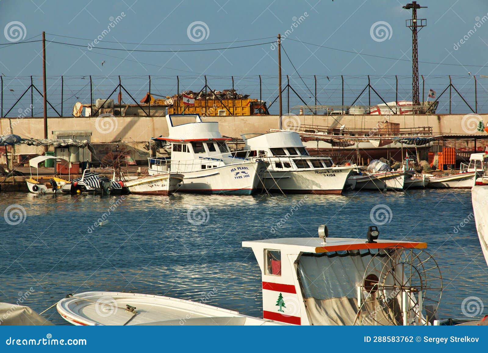 Sidon, Lebanon - 03 Jan 2018. the Waterfront in Sidon, Sayda, Lebanon ...