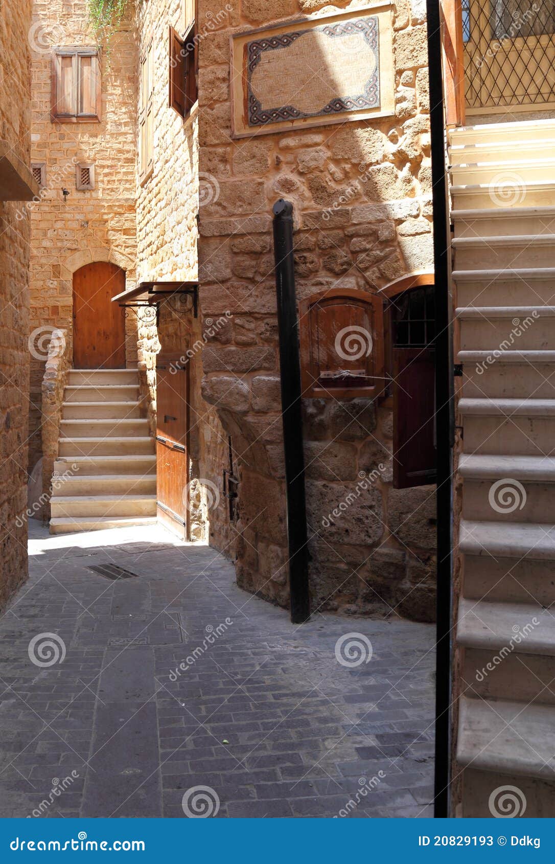 Sidon Old Town Area, Lebanon Stock Image - Image of limestone, alley ...