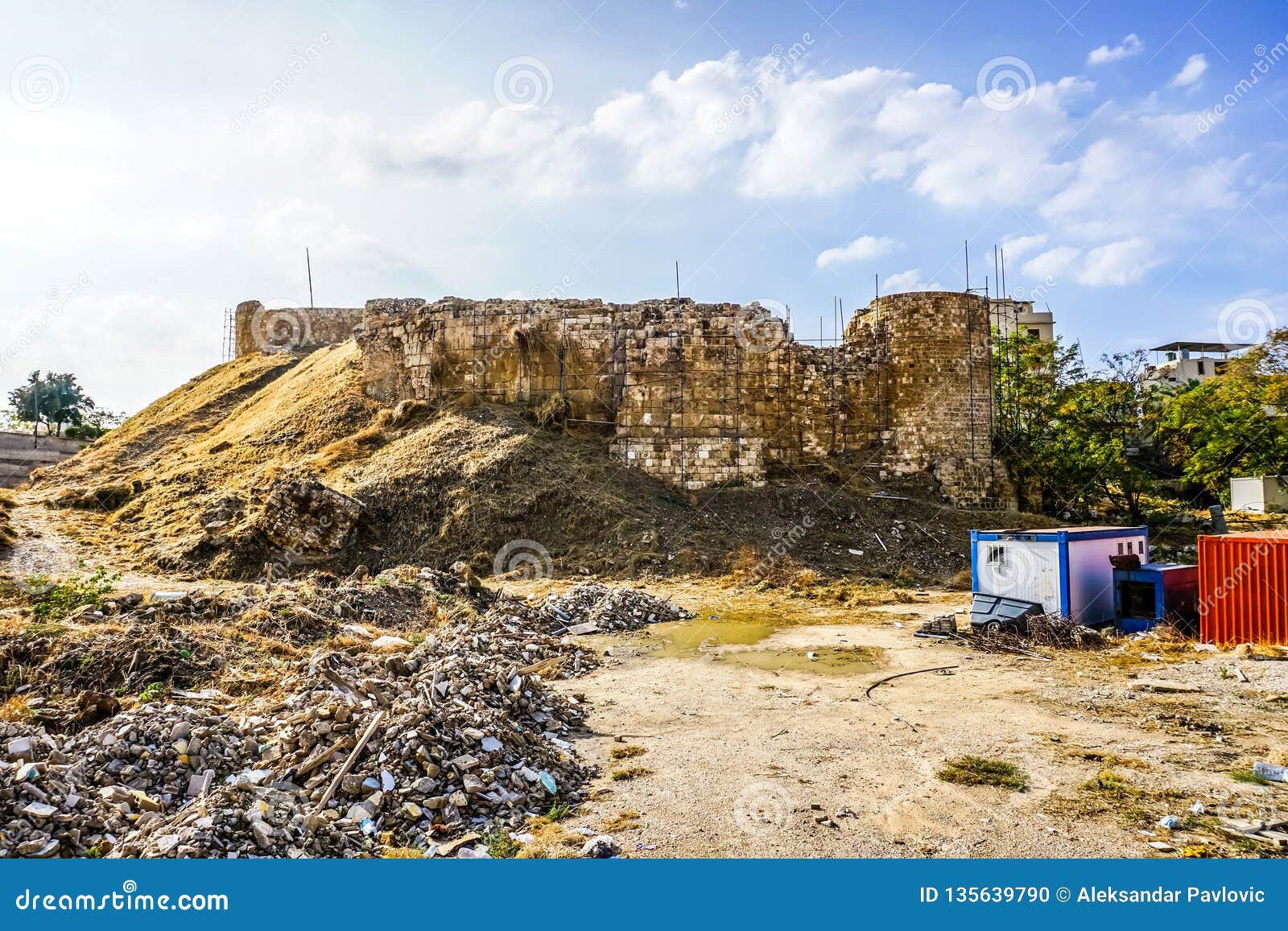 Sidon Saint Louis Crusaders Castle 01 Stock Photo - Image of appealing ...