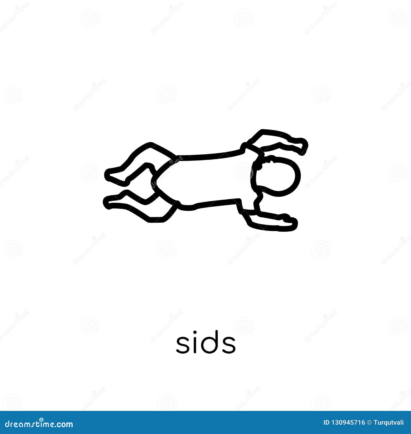 SIDS Icon. Trendy Modern Flat Linear Vector SIDS Icon on White B Stock ...