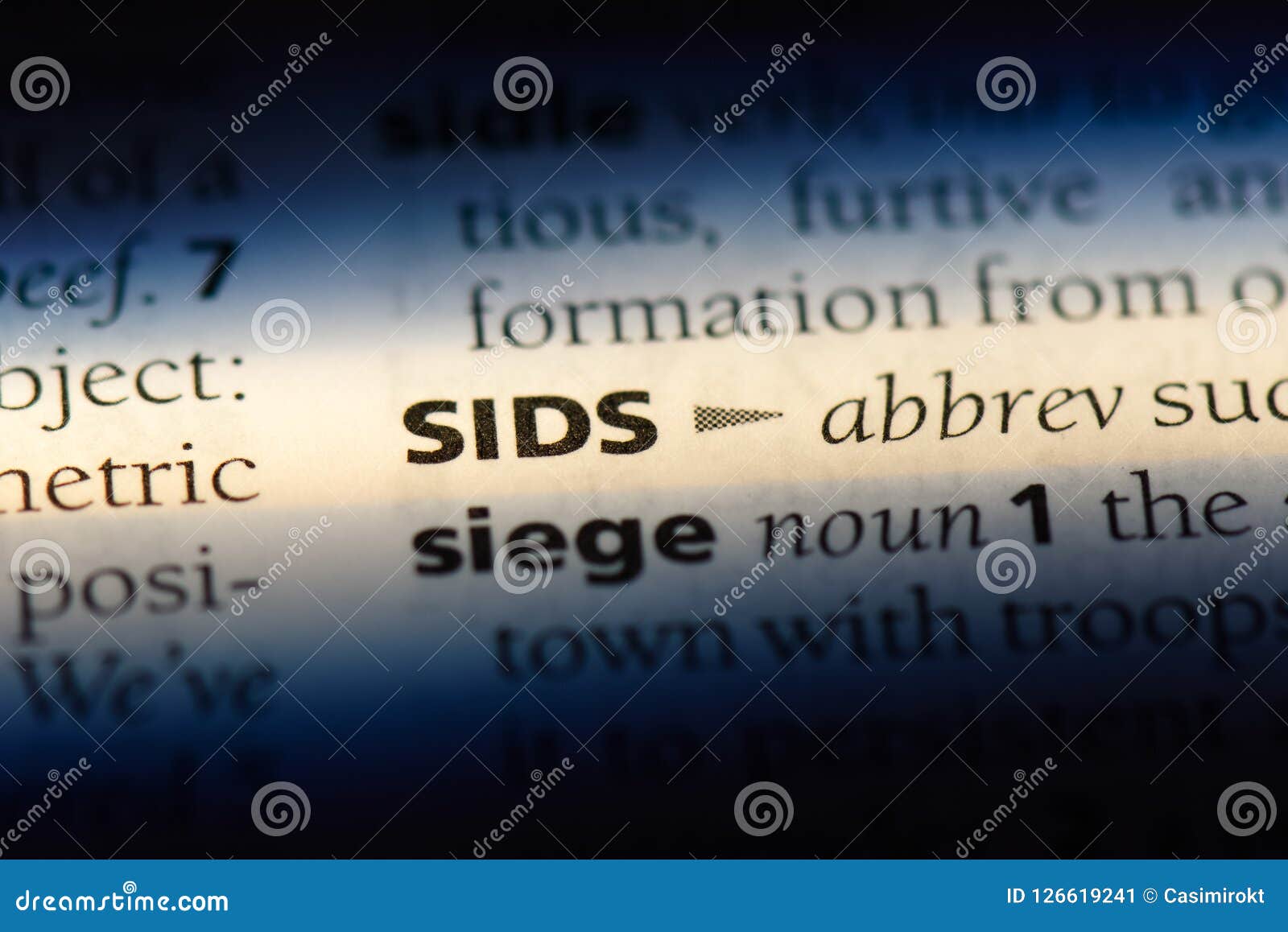 Sids stock image. Image of sids, paper, dictionary, printed - 126619241