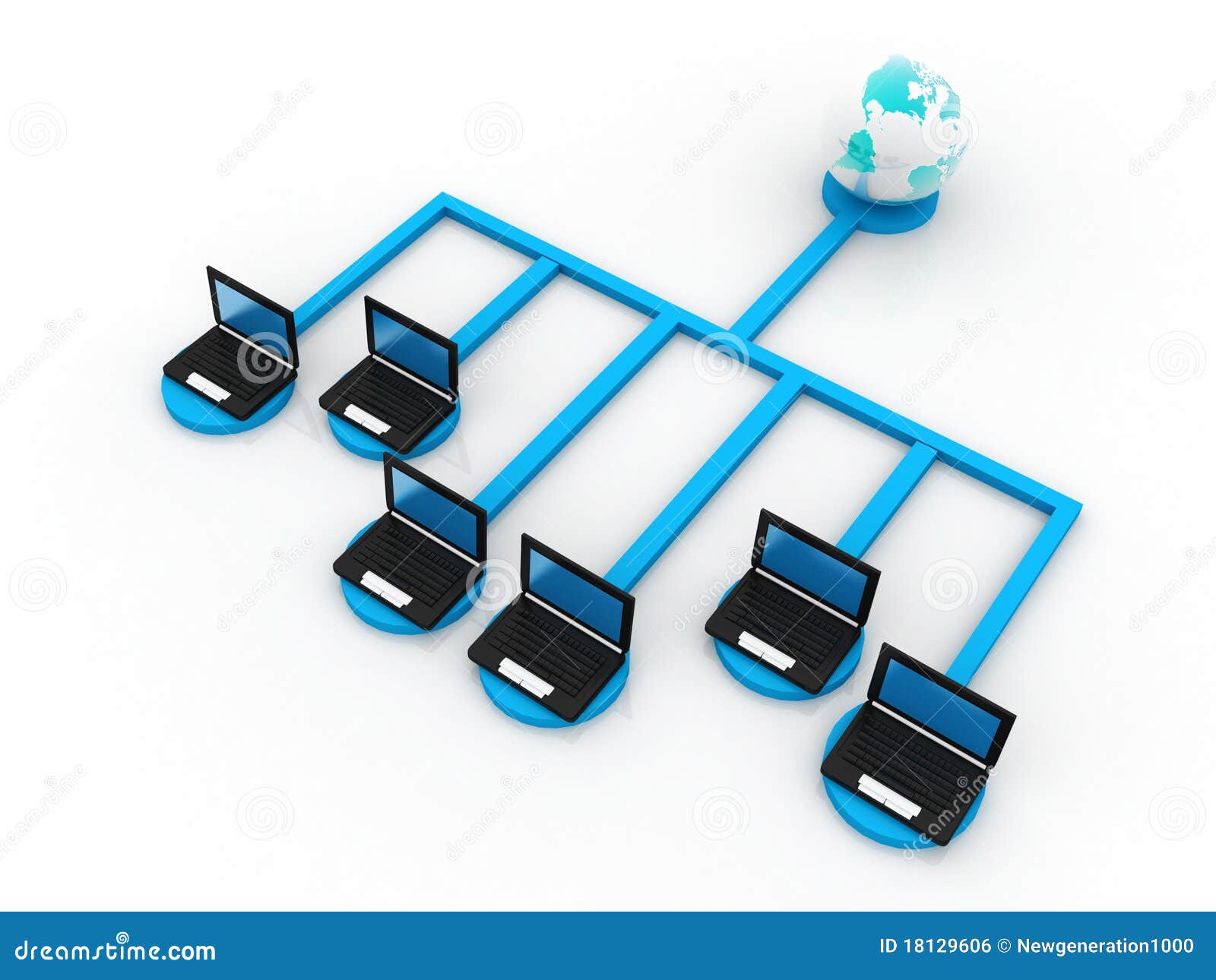 Sieć komputerowa ilustracji. Ilustracja złożonej z foremność - 18129606