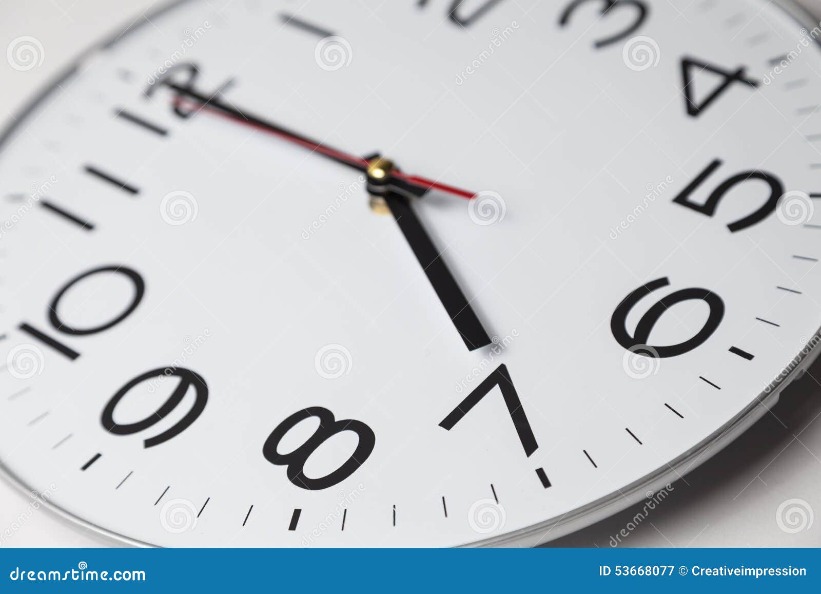 Sieben Uhr stockbild. Bild von planung, sieben, stunde - 53668077